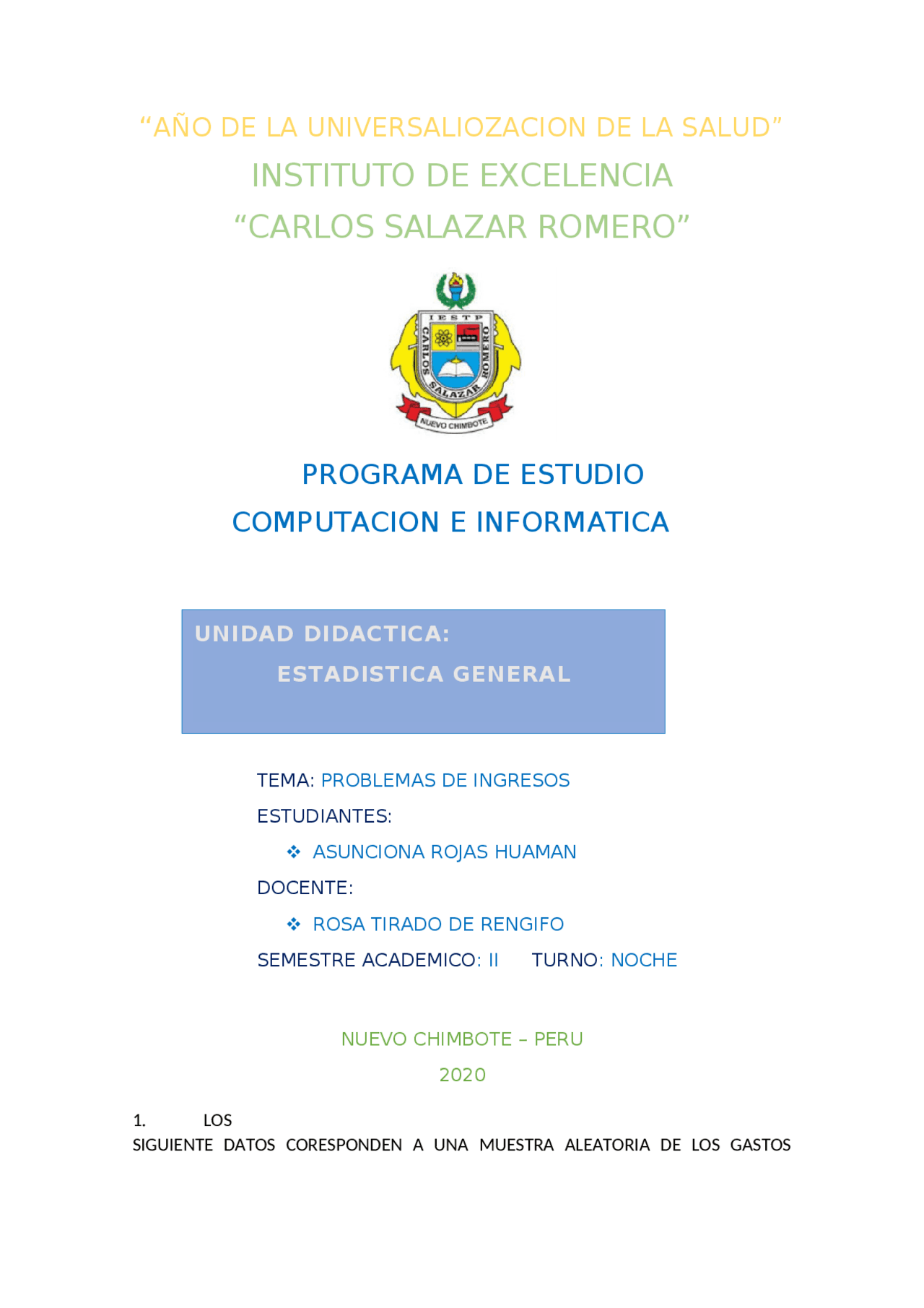 Estadística en la Computación y la Informática | Guías, Proyectos, Investigaciones de ...