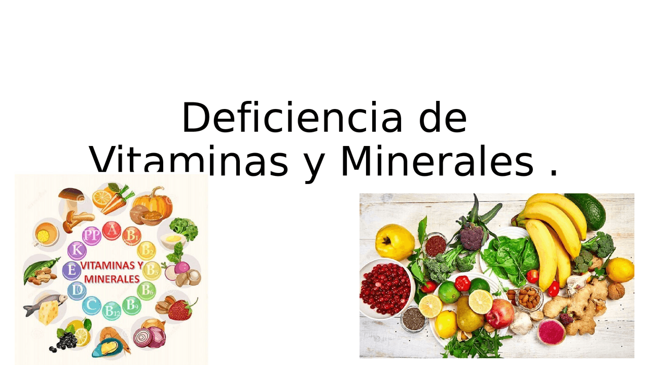 VITAMINAS Y SU DEFICIENCIA | Apuntes de Humanidades y Ciencias Sociales ...
