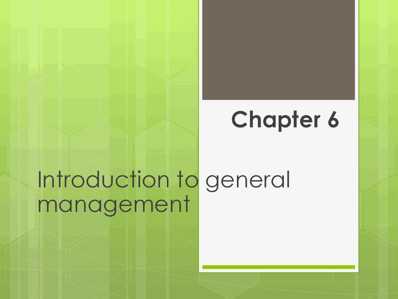Introduction to general management | Lecture notes Introduction to ...
