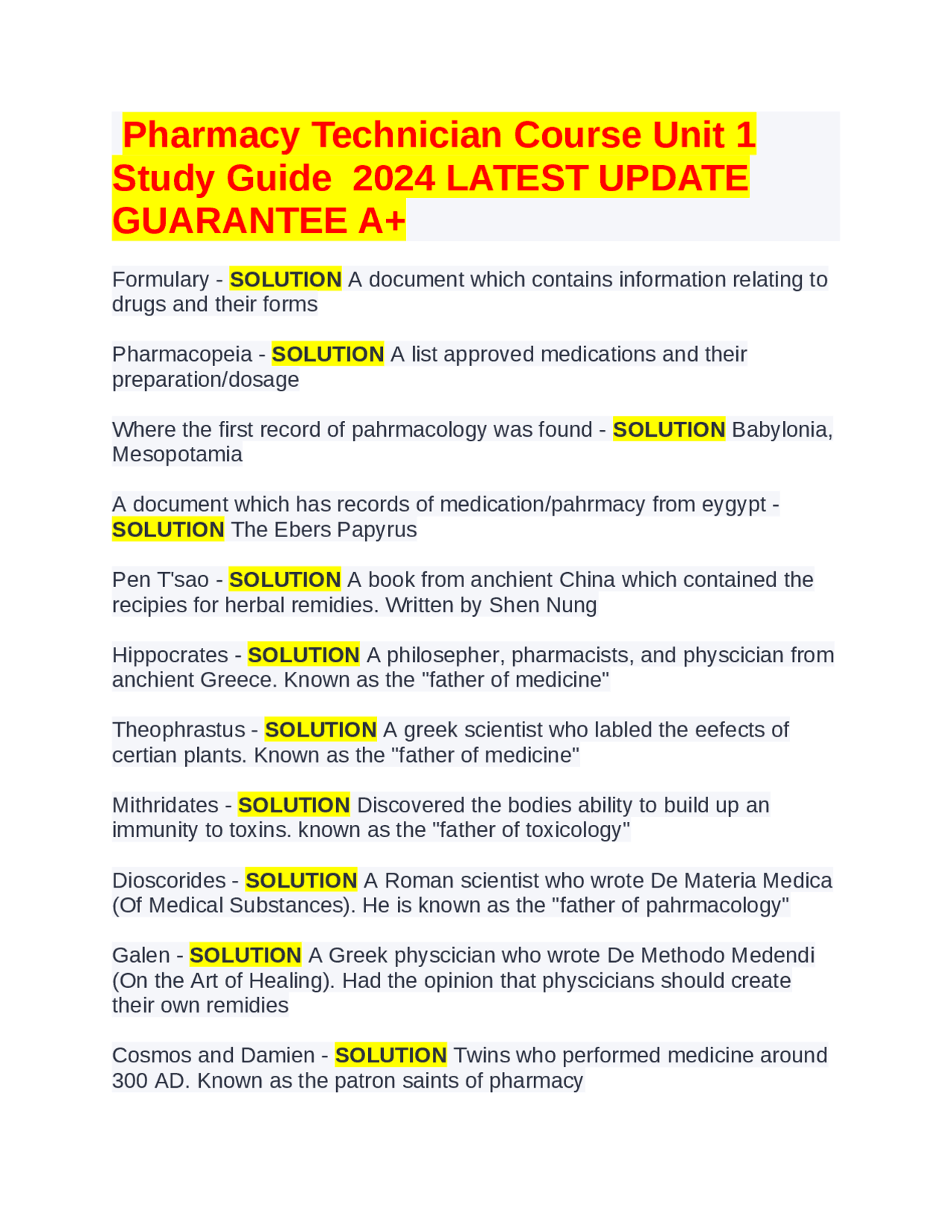 History and Types of Pharmacy, Medication Administration, and Medical ...