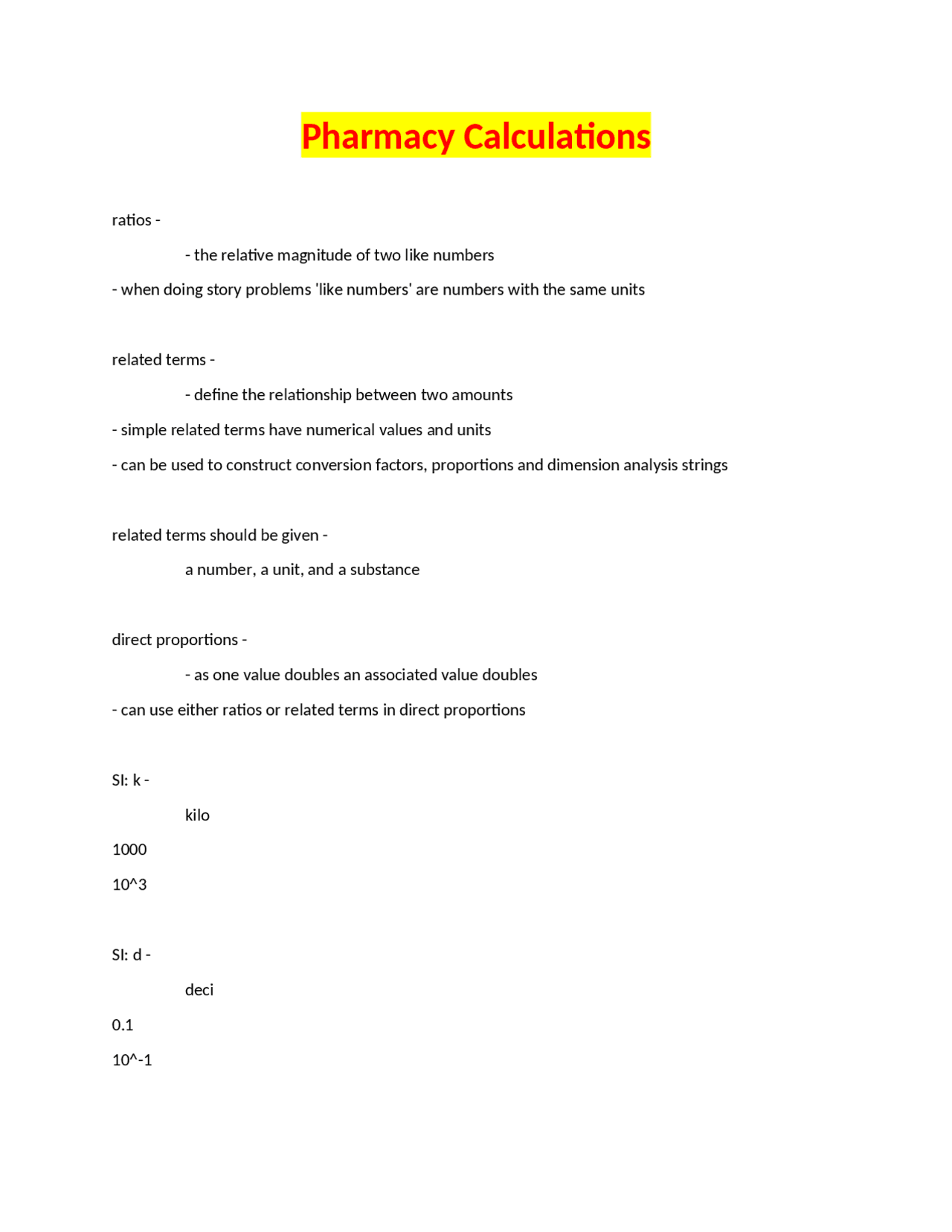 Understanding SI Units & Pharmaceutical Dosage Forms: Measurement ...