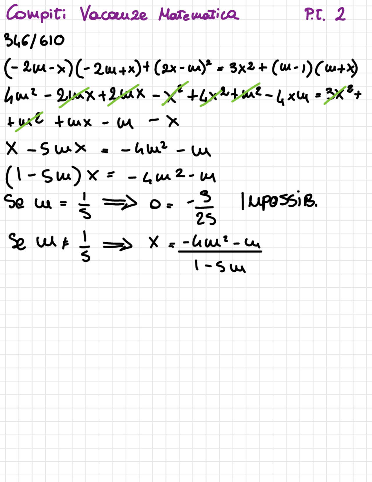 Equazioni e disequazioni parametriche e fratte + problemi di geometria ...