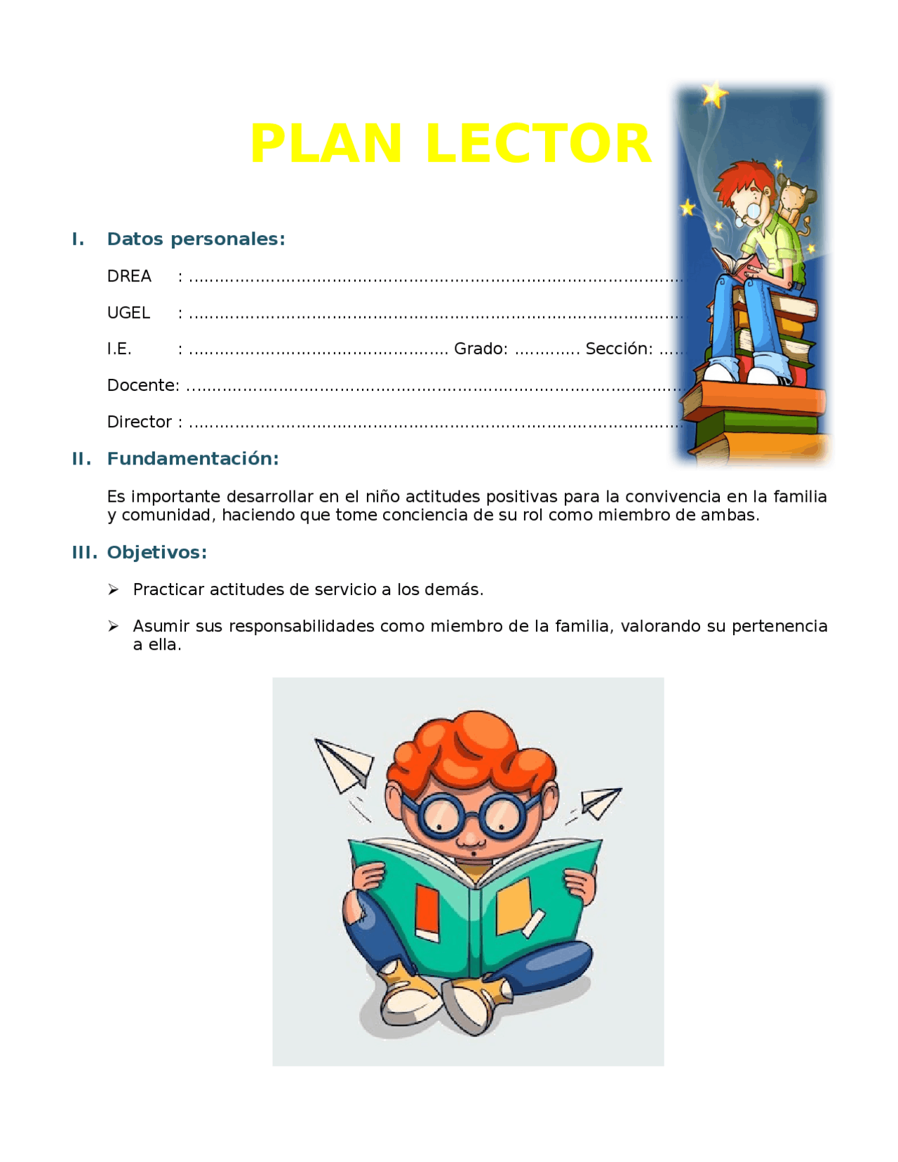 PLAN LECTOR DE SEXTO GRADO | Guías, Proyectos, Investigaciones de ...