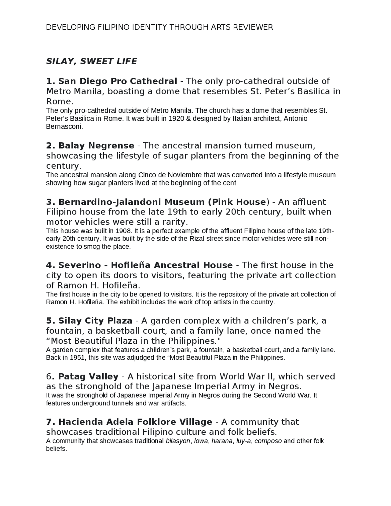 Arts and design strand guide to developing Filipino identity through ...