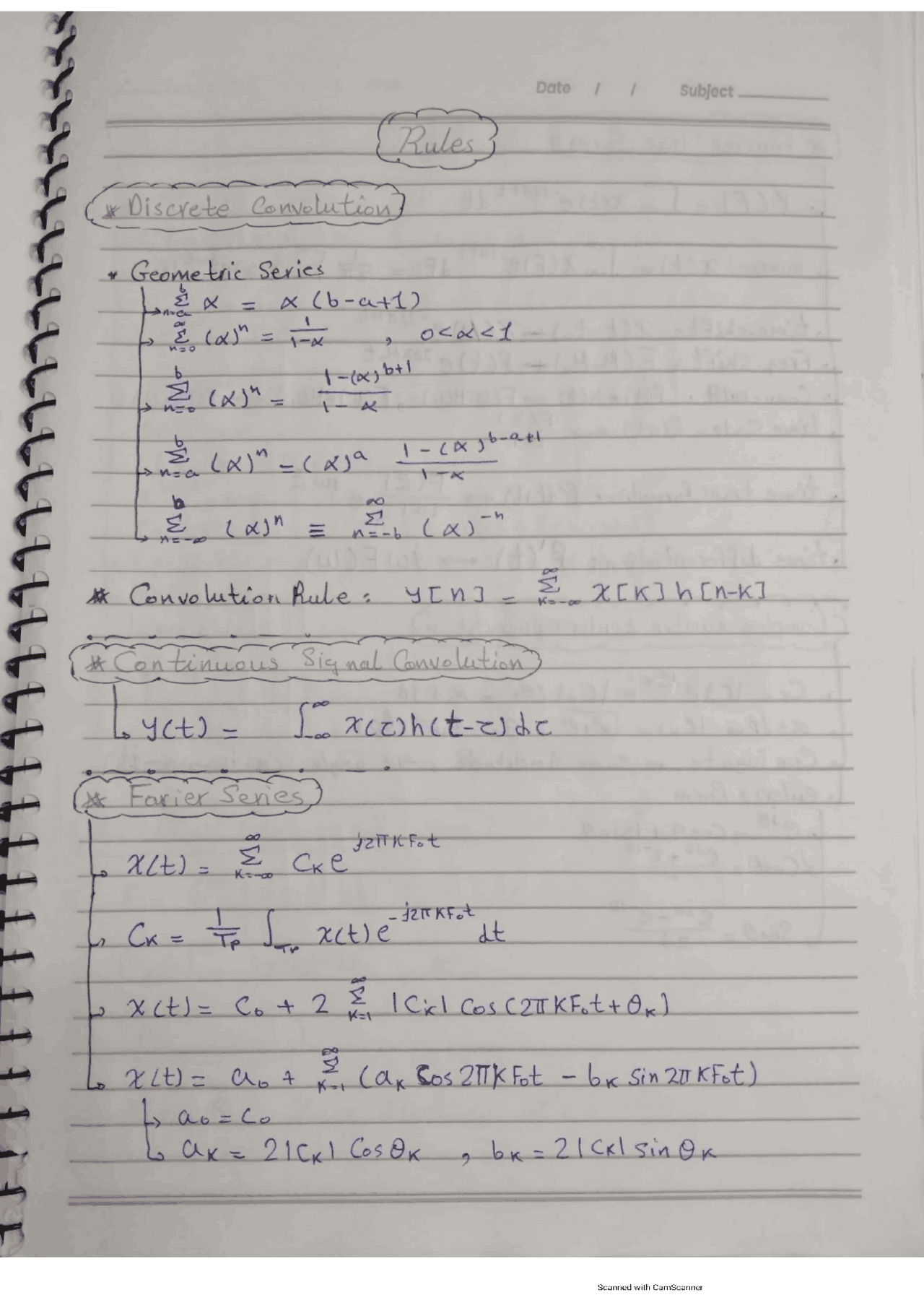 Signals and Systems Summary | Summaries Signals and Systems | Docsity