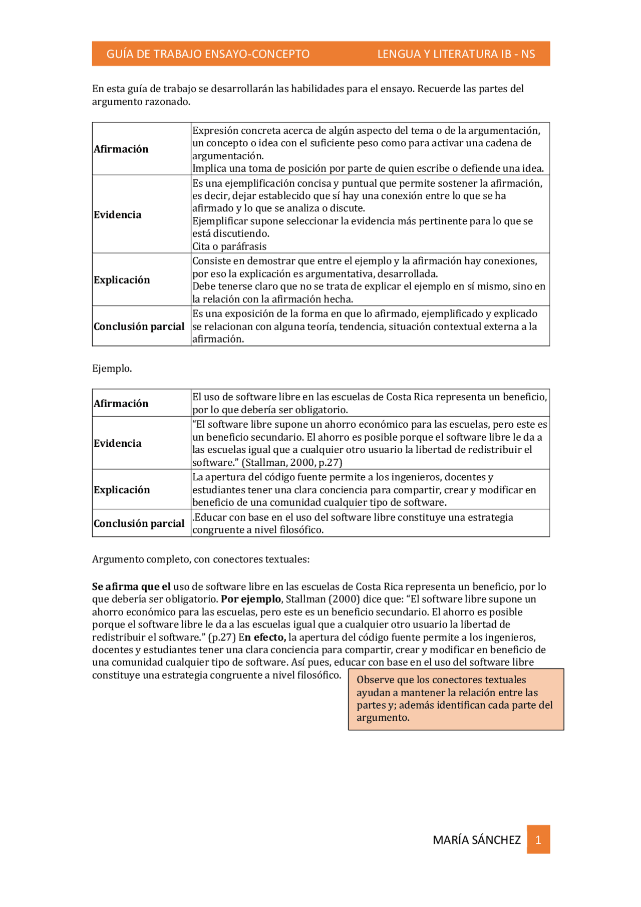 Argumento razonado, sus componen, estructura y un ejemplo claro ...
