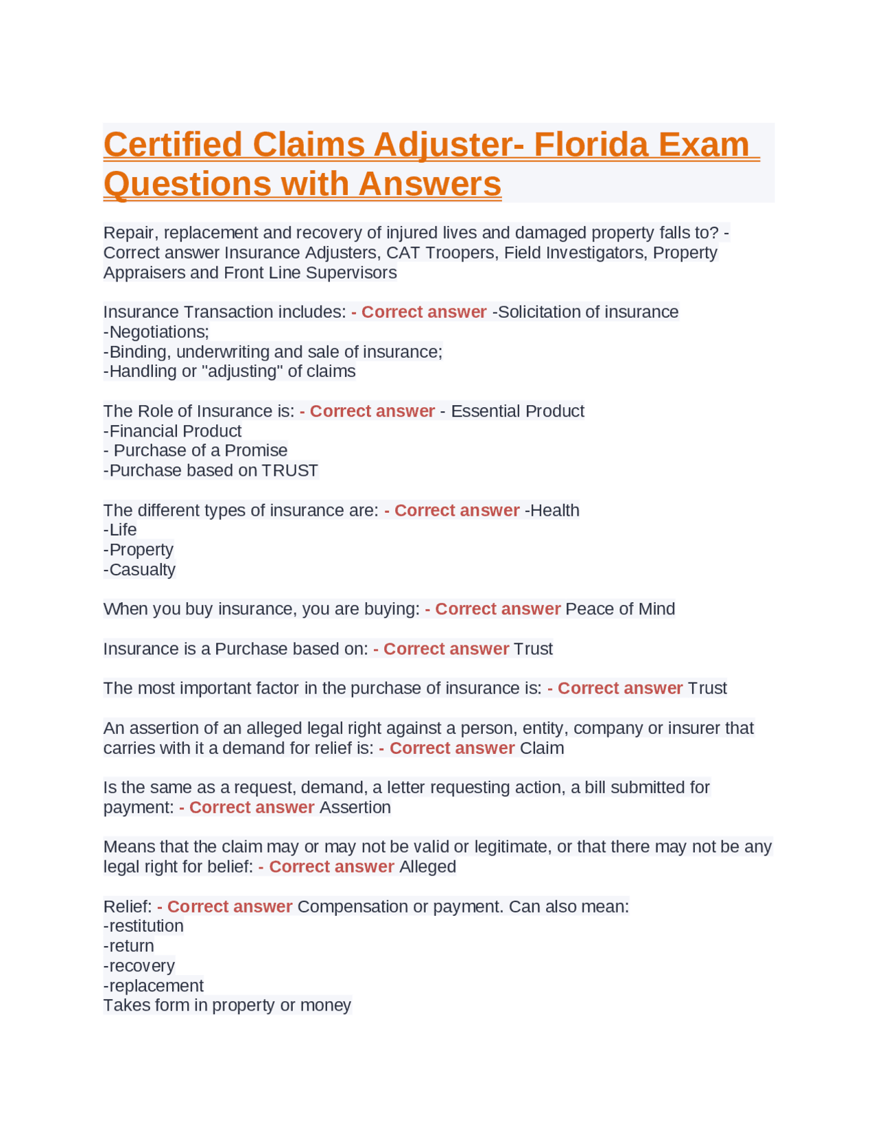 Insurance Adjusting and Claims Handling: Roles, Types, and Processes ...