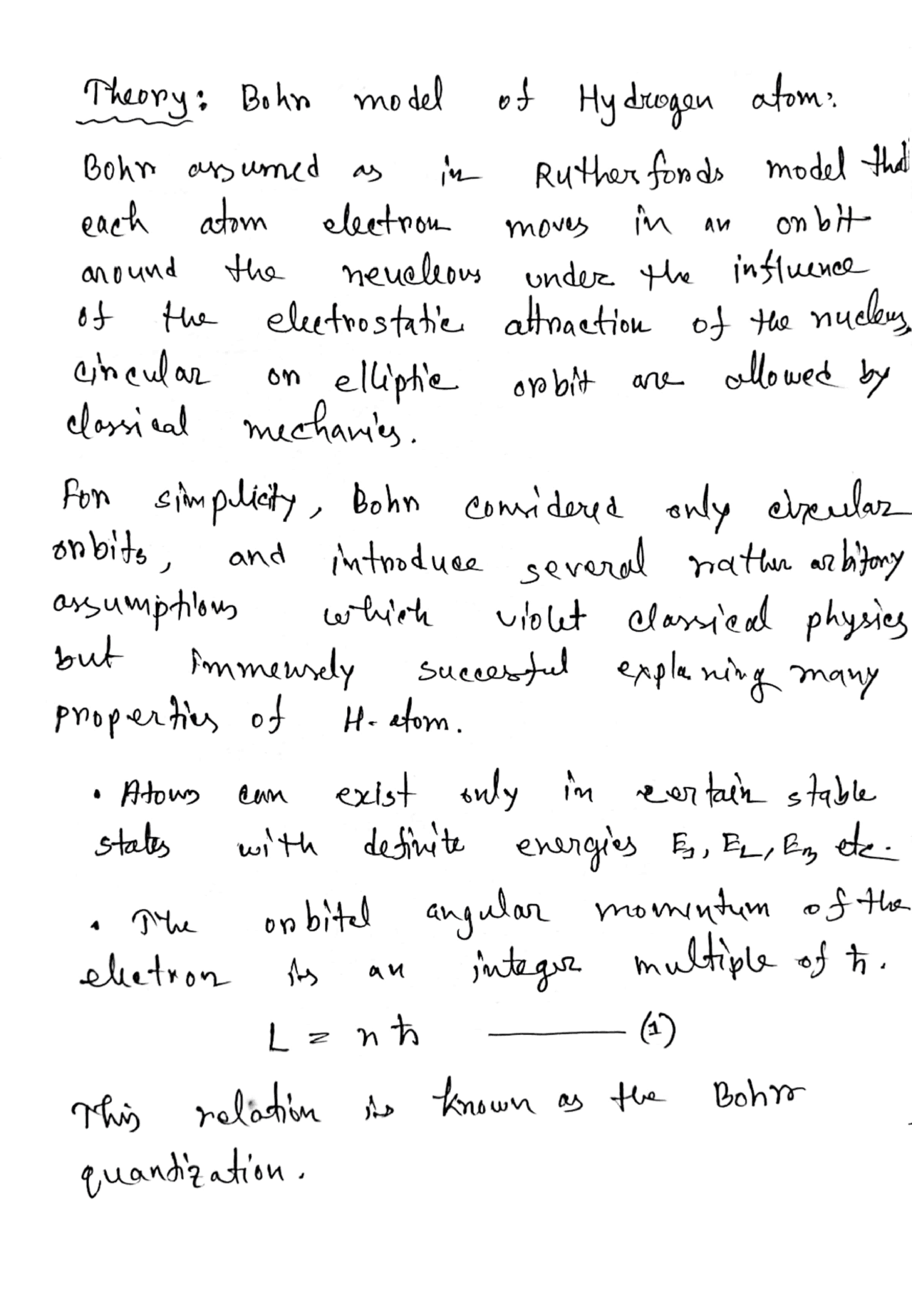 Determination of Planck's Constant | Study notes Physics | Docsity
