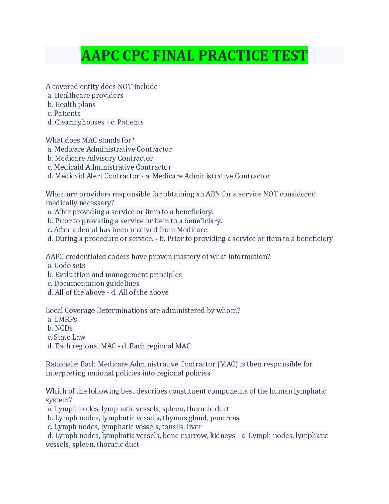 ICD-10-CM and CPT® Code Selection for Various Medical Conditions and ...