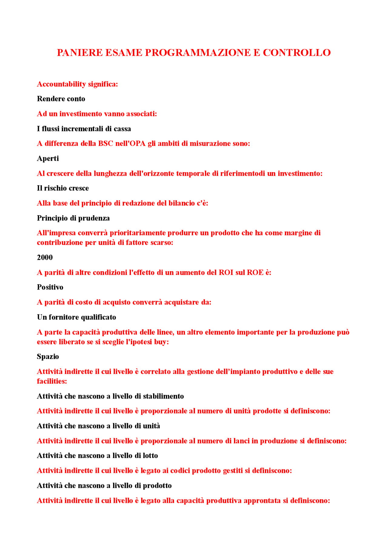 paniere prof. Mario Fabio Polidoro | Panieri di Programmazione e ...