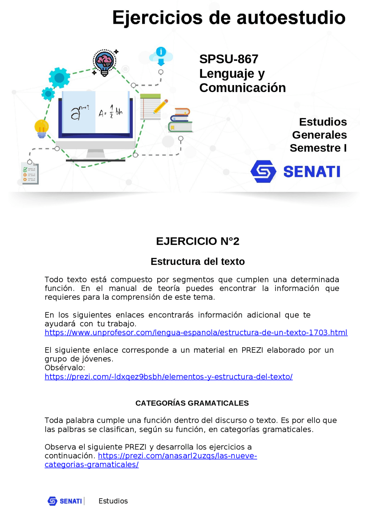 trabajo de comunicacion senati | Ejercicios de Comunicación | Docsity