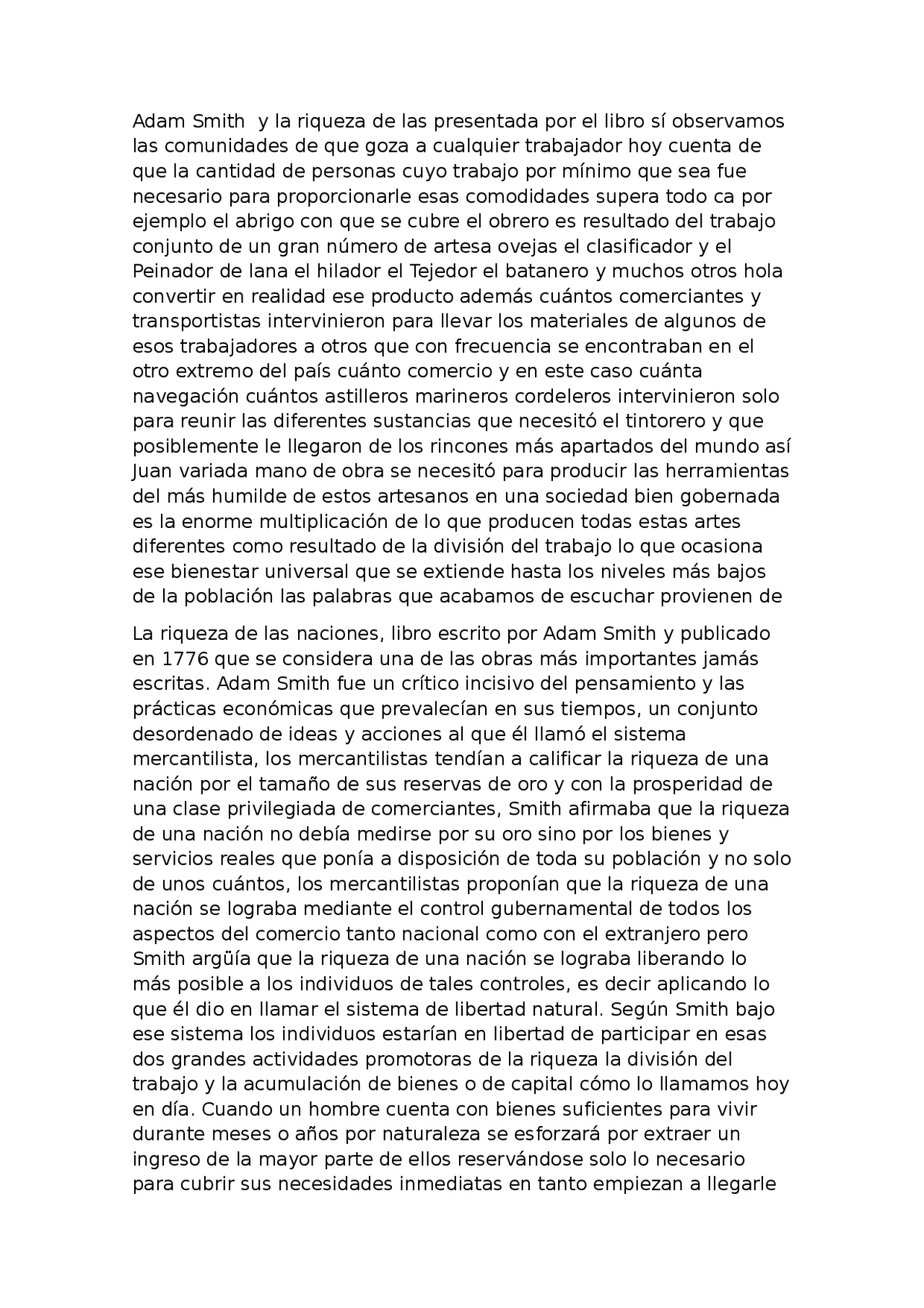 La filosofía económica de Adam Smith - Prof. Del Castillo | Esquemas y ...