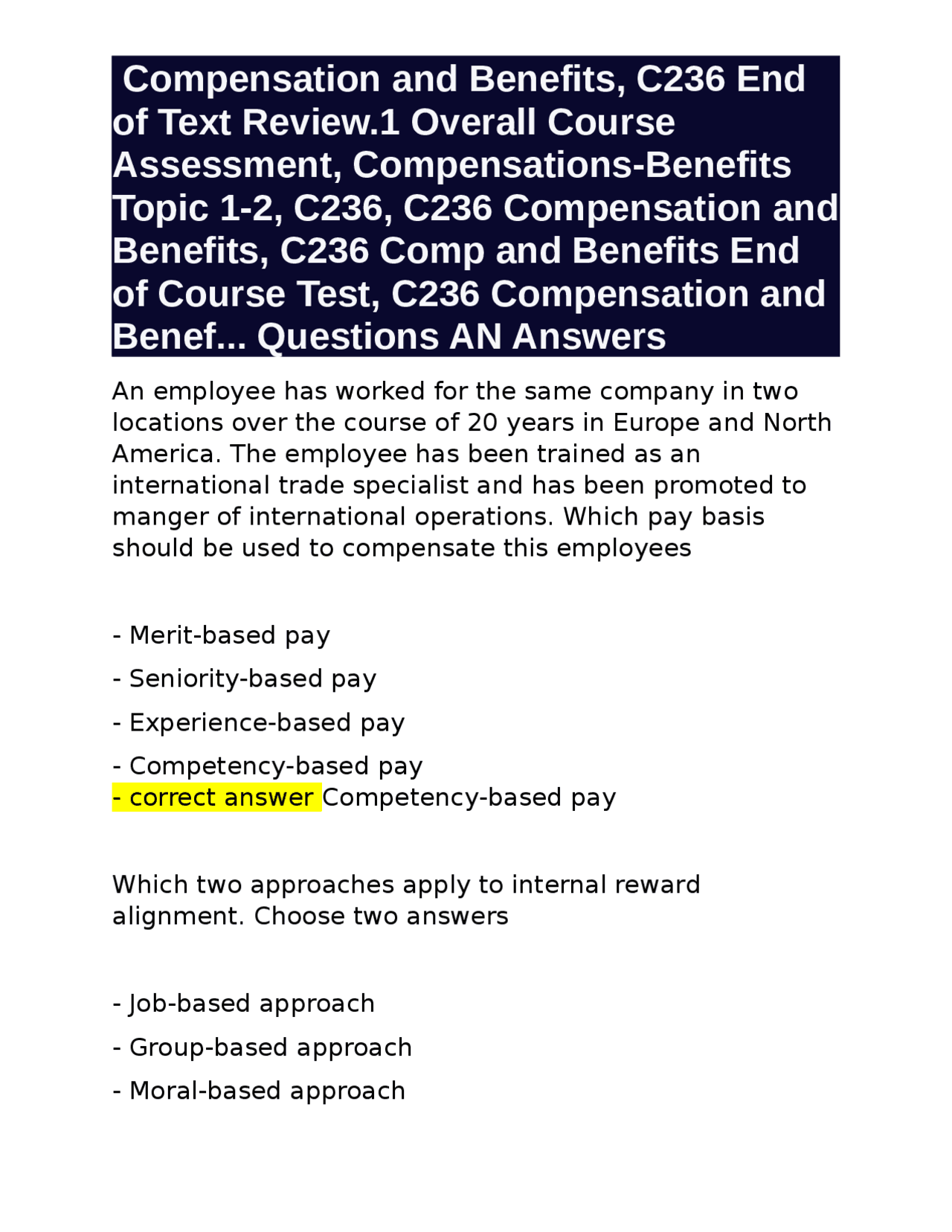 Compensation and Benefits: Understanding Variability Principle and Job ...