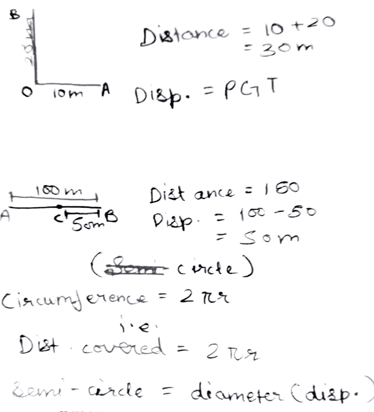Physics Motion distance and displacement | Schemes and Mind Maps ...