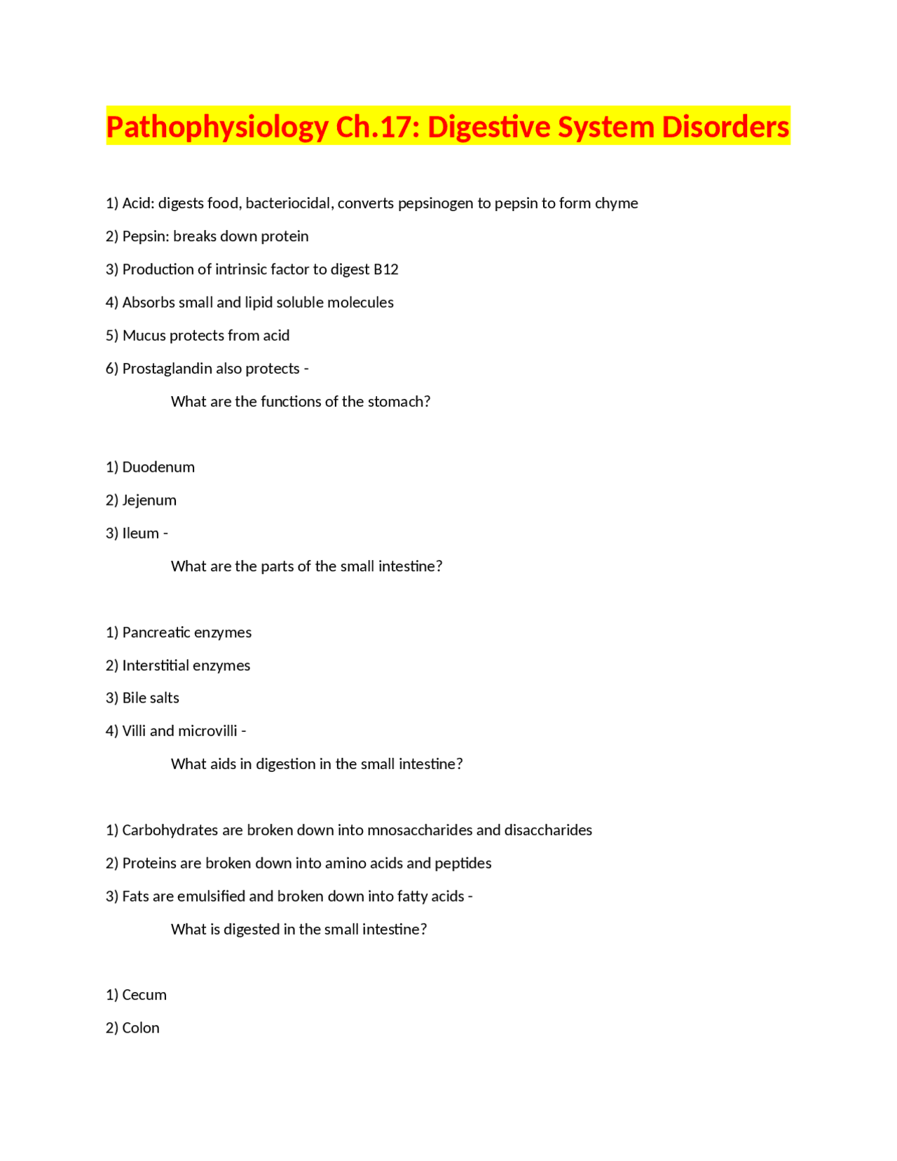 Functions of the Liver and GI Tract: Infections, Ulcers, and Diseases ...