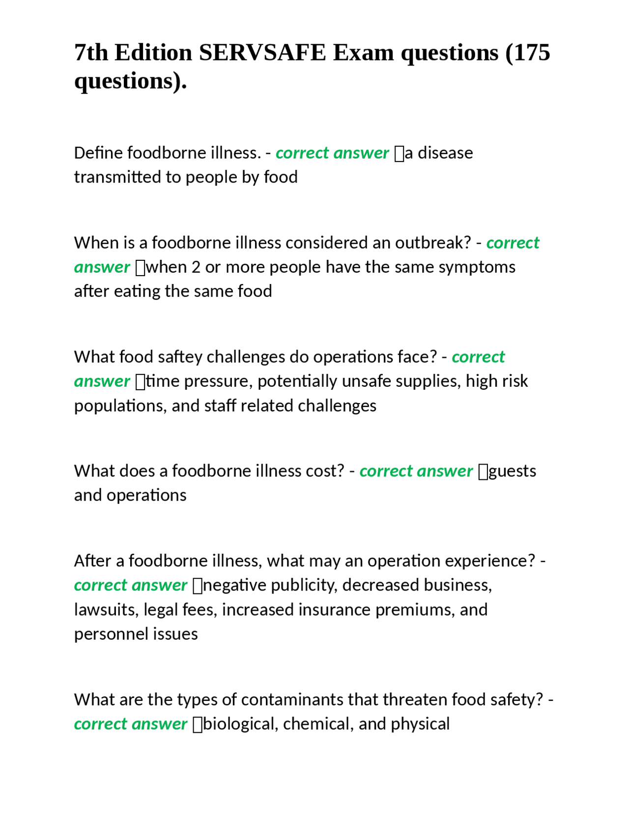 Food Safety: Preventing Contamination and Time Temperature Abuse ...