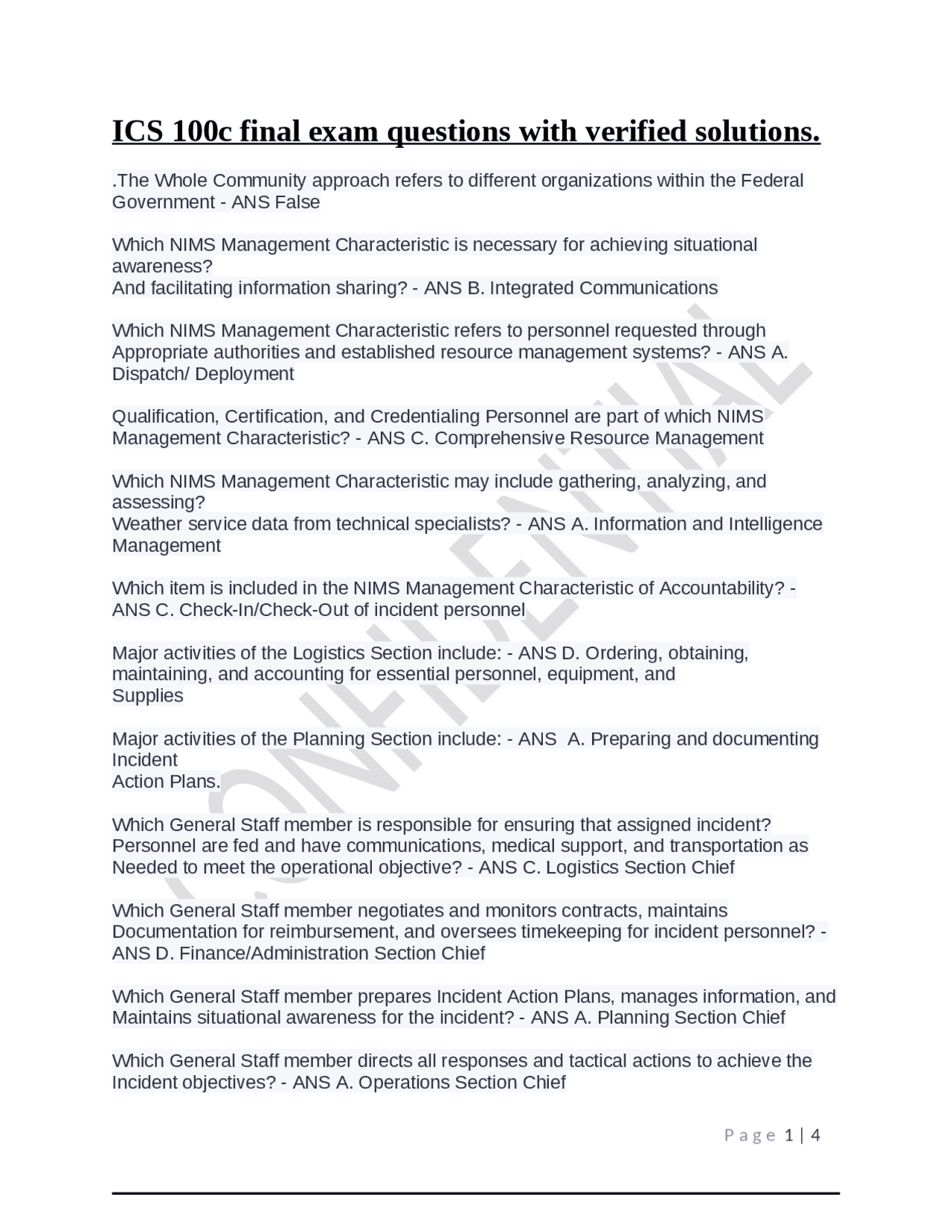 ICS 100c Final Exam Questions and Solutions | Exams Compiler ...