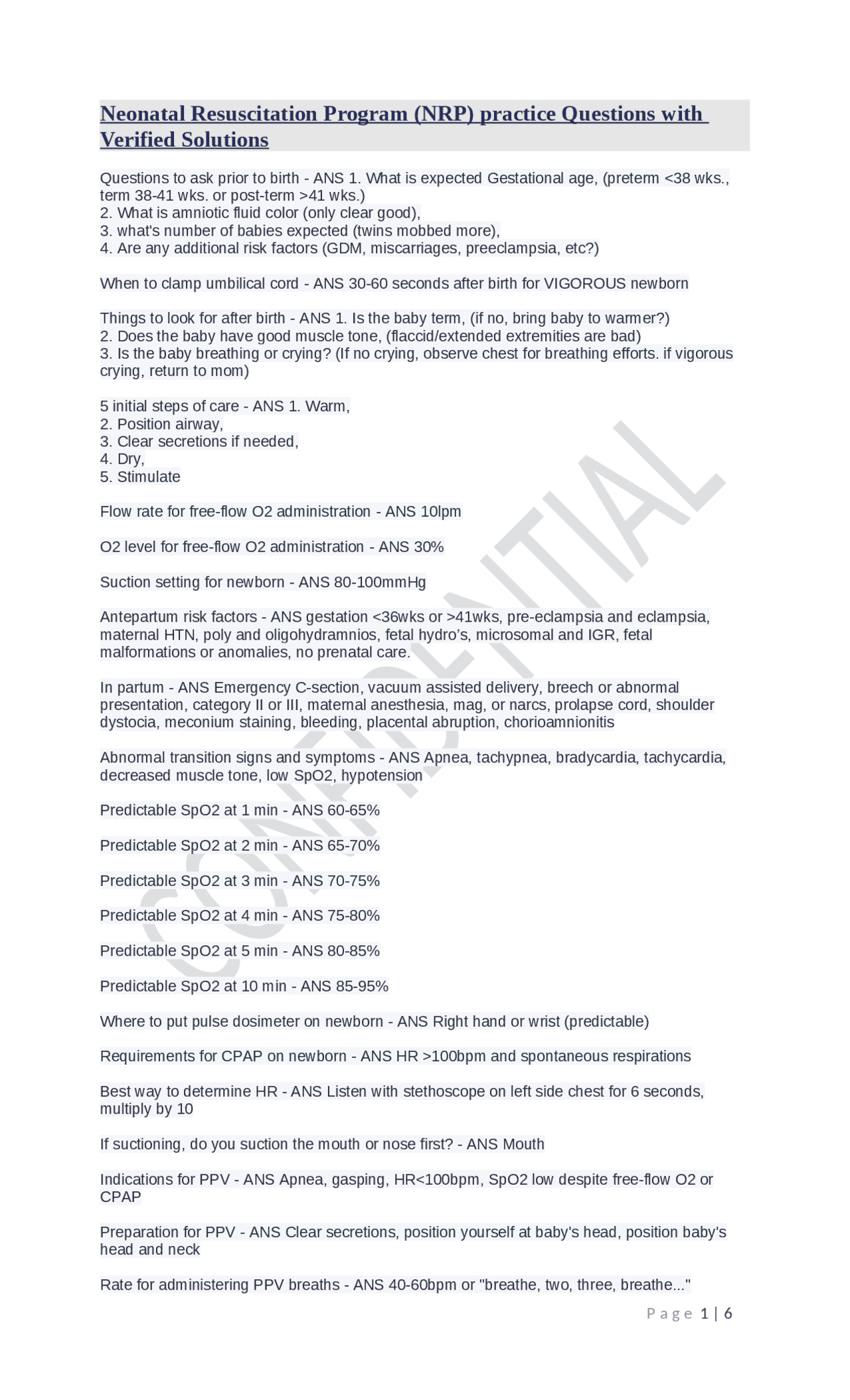 Newborn Resuscitation: Guidelines for Oxygen Administration, Suctioning ...