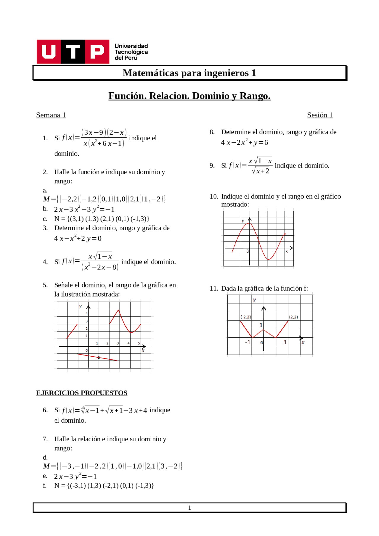 Ejercicios matemáticas | Ejercicios de Matemáticas | Docsity