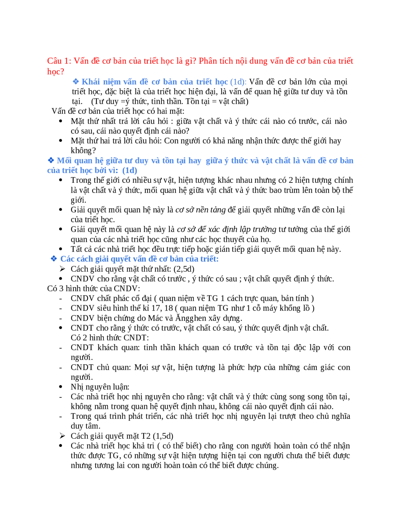 triết học mác lê-nin | Cheat Sheet Low Power Electronic Systems | Docsity