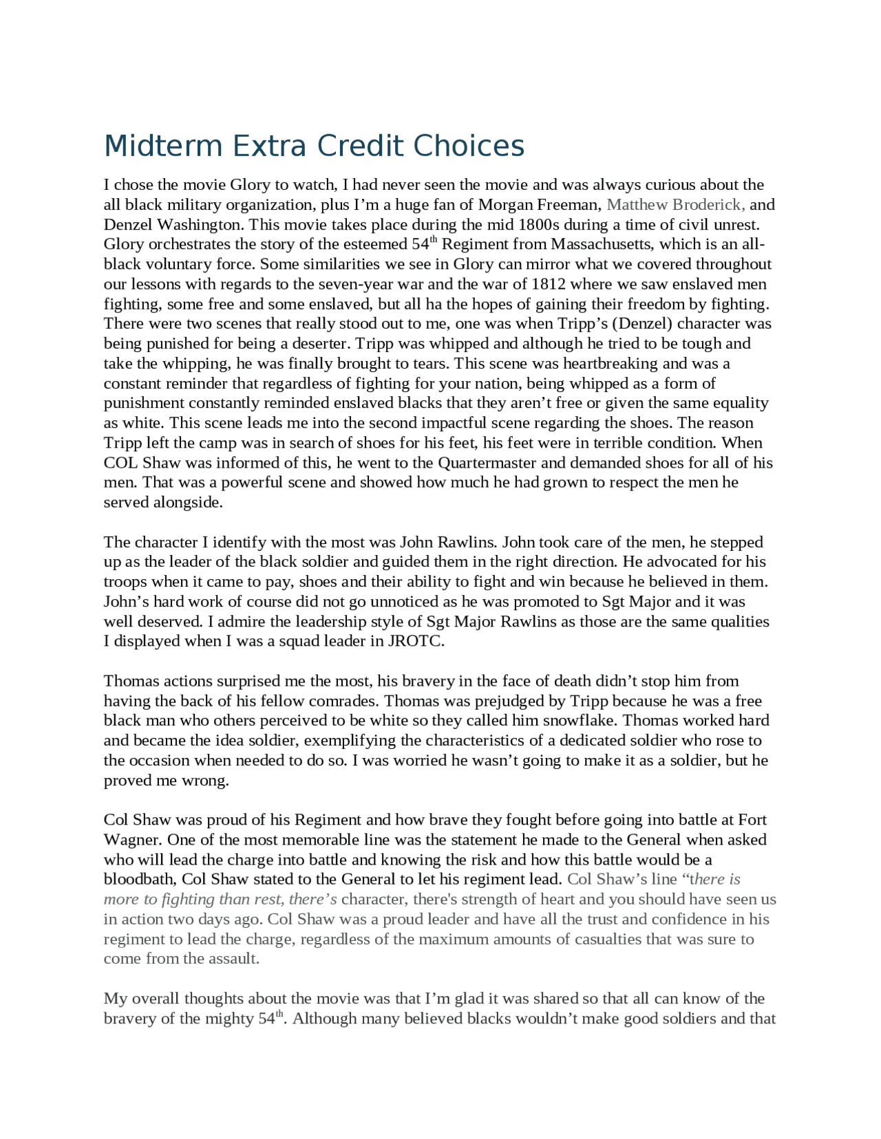 History Assignment for Survey in US History | Assignments History | Docsity