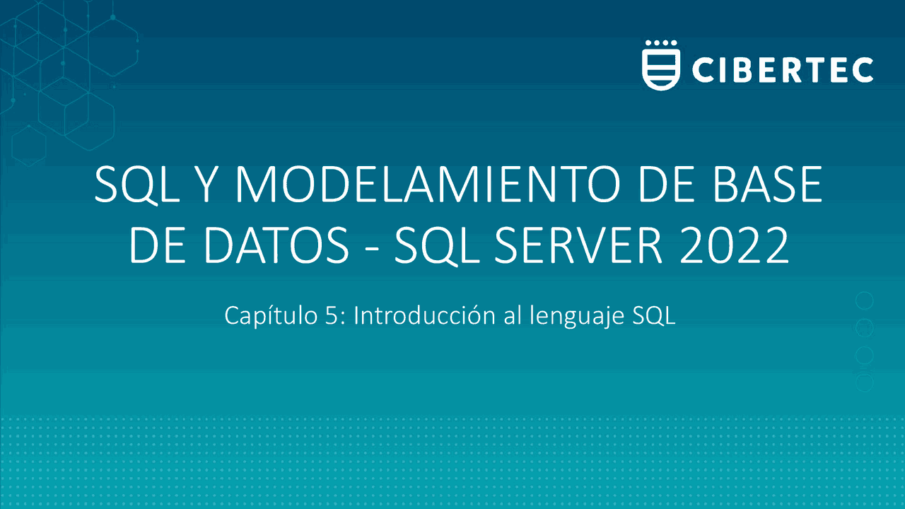 Introducción al lenguaje SQL en SQL Server 2022 | Monografías, Ensayos de Ciencias Aplicadas a ...