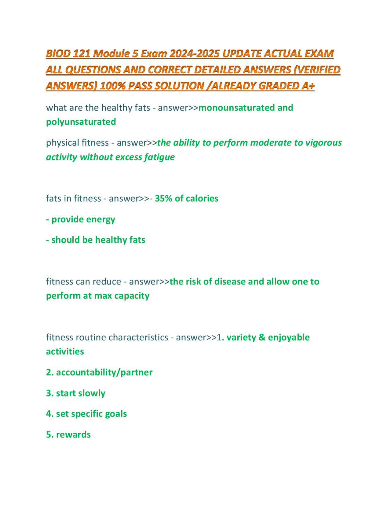 Fitness and Health: The Importance of Physical Activity and Nutrition ...