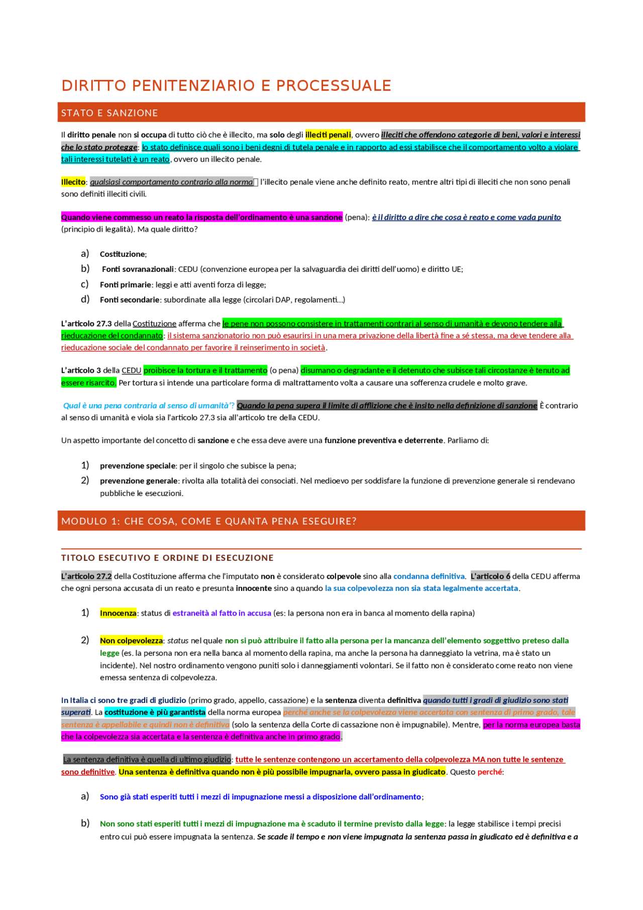 Riassunto di slide, libro e lezioni | Sbobinature di Diritto ...