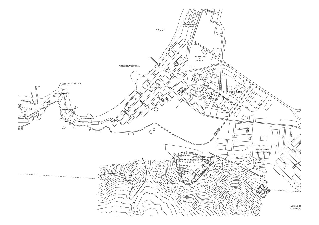 PLANOS DE UBICACION DE ANCON | Apuntes de Arquitectura | Docsity