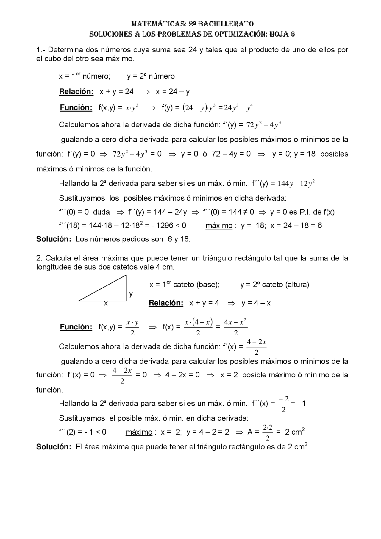 Derivadas también si | Esquemas y mapas conceptuales de Matemáticas | Docsity