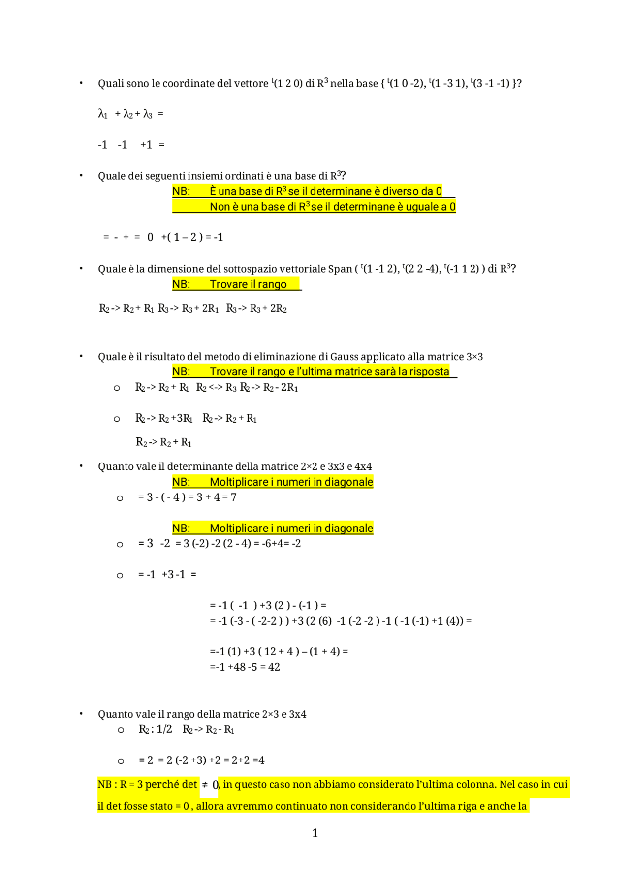Complementi di matematica ingegneria informatica Ecampus | Prove d ...