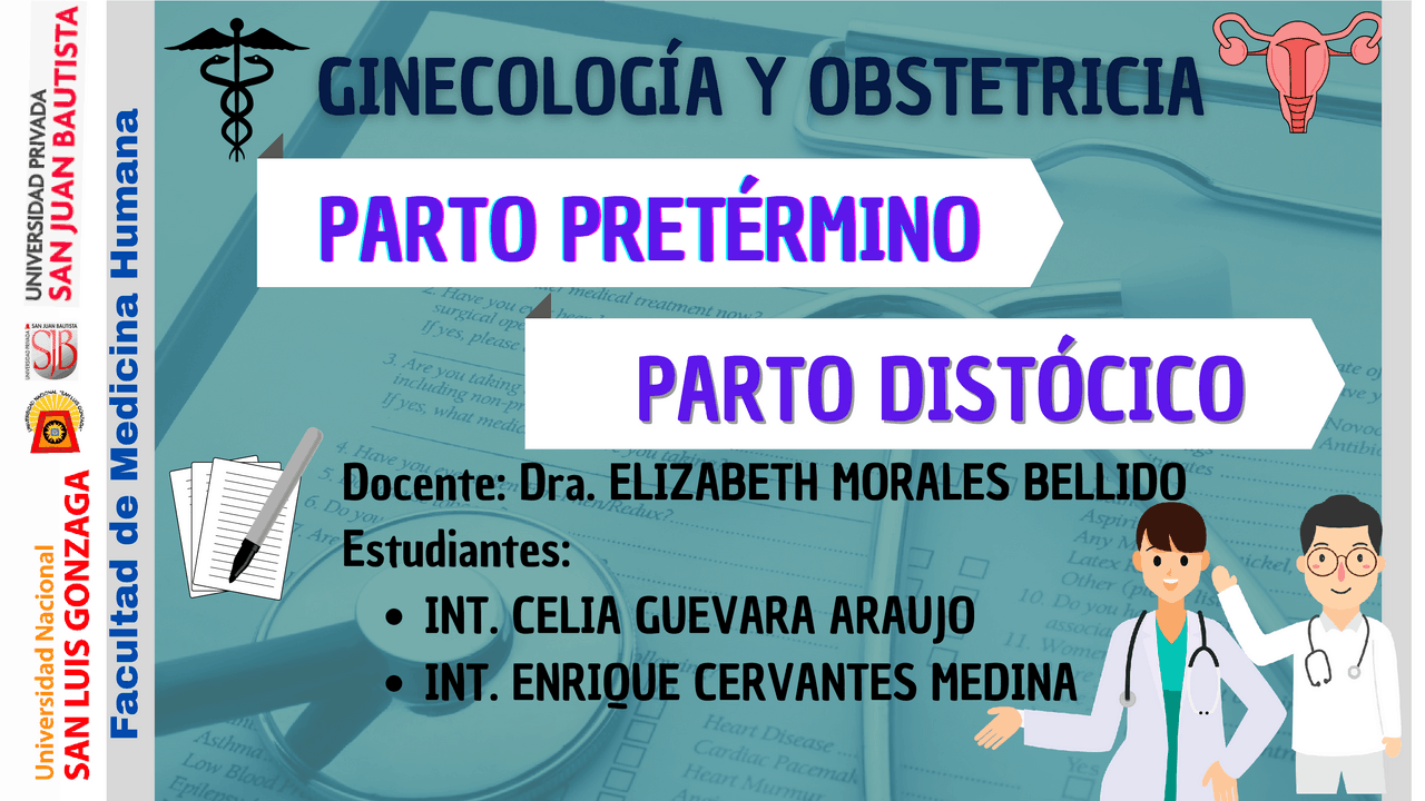 PARTO DISTOCICO PARA ENAM | Esquemas y mapas conceptuales de ...