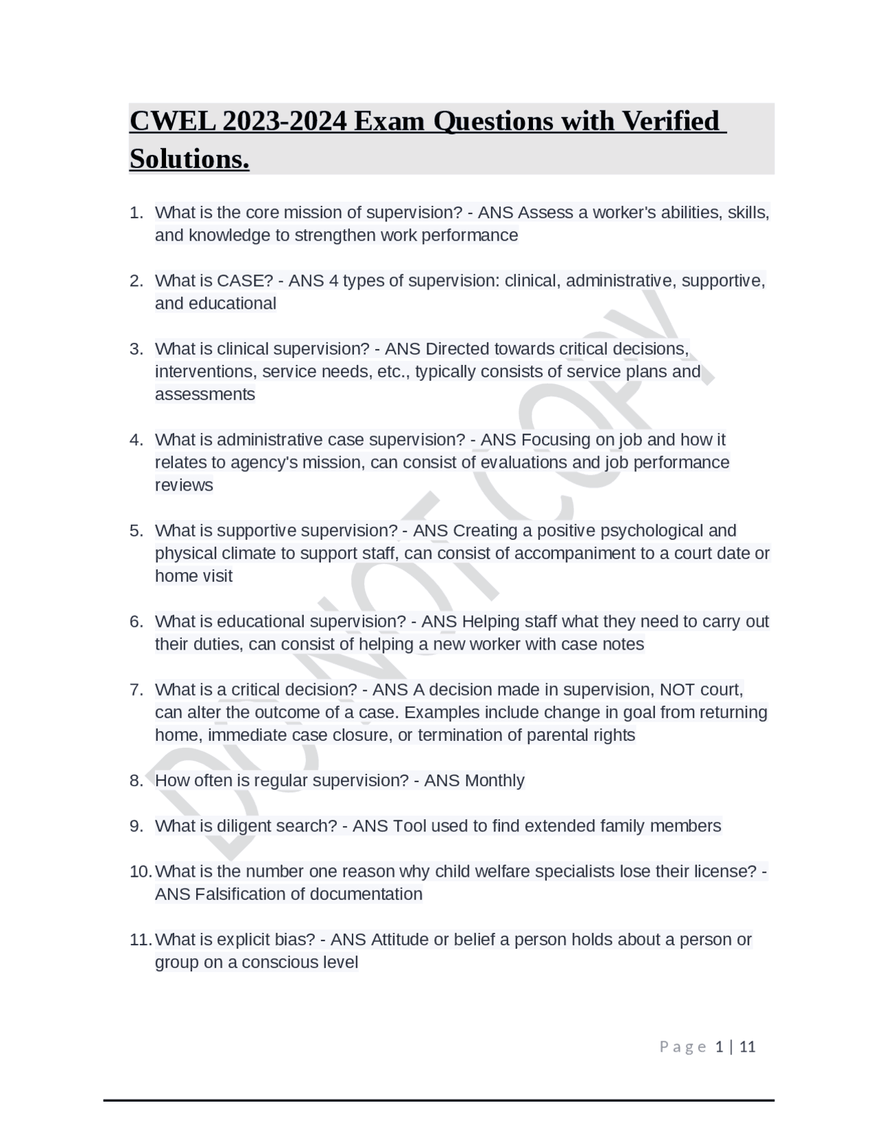 CWEL 2023-2024 Exam Questions with Verified Solutions. | Exams ...