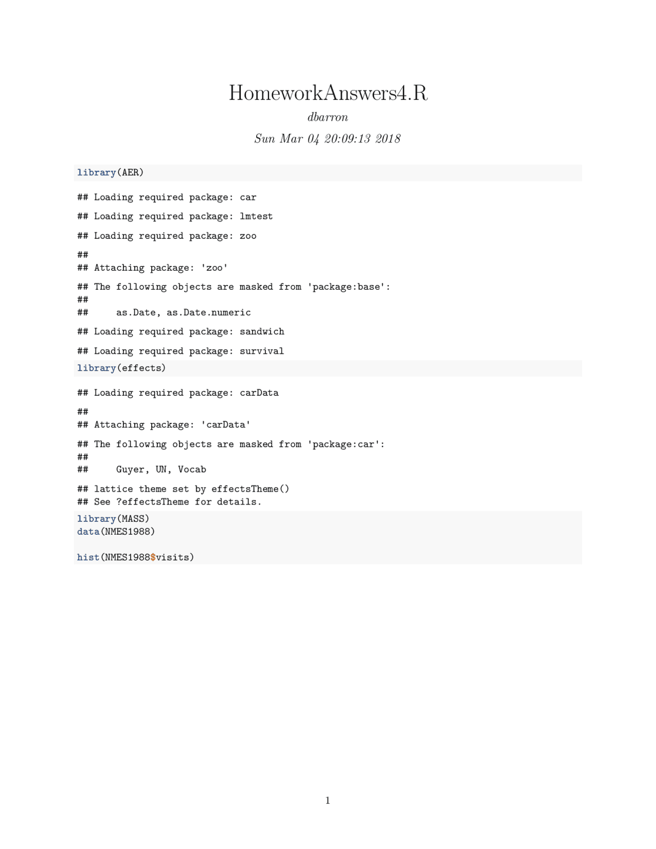 Statistical Analysis Of Nmes1988 Data Assignments Computer Science Docsity