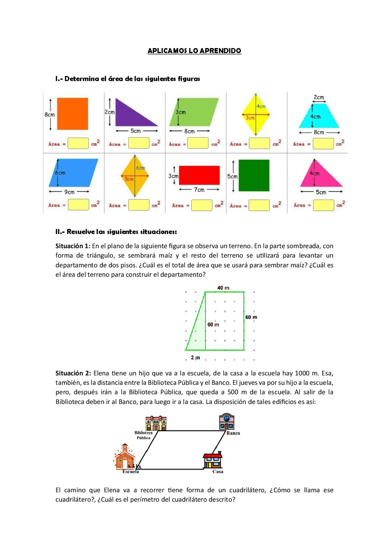 Practica de ejercicios para resolver | Ejercicios de Matemáticas | Docsity