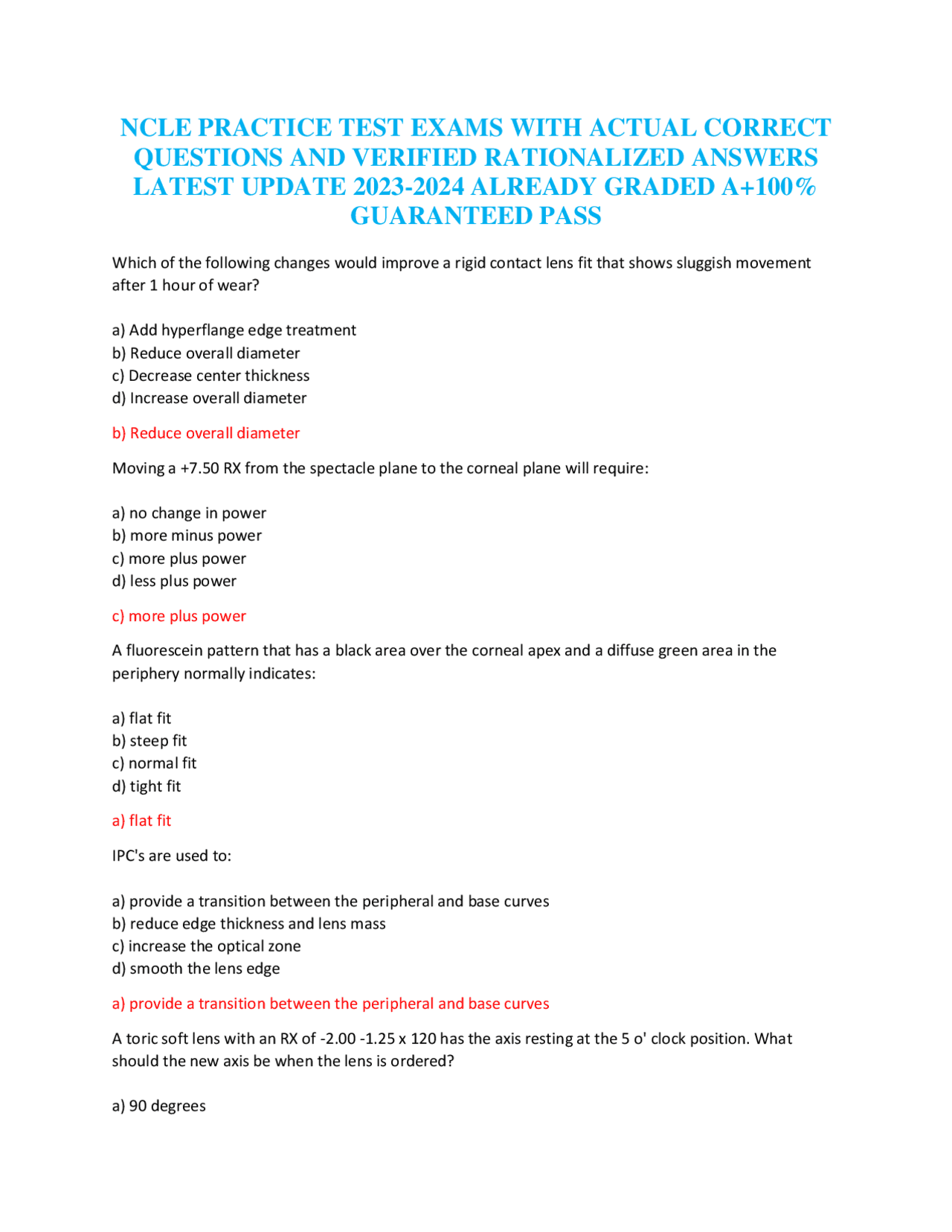Contact Lens Fitting and Care: A Comprehensive Guide | Exams Nursing ...