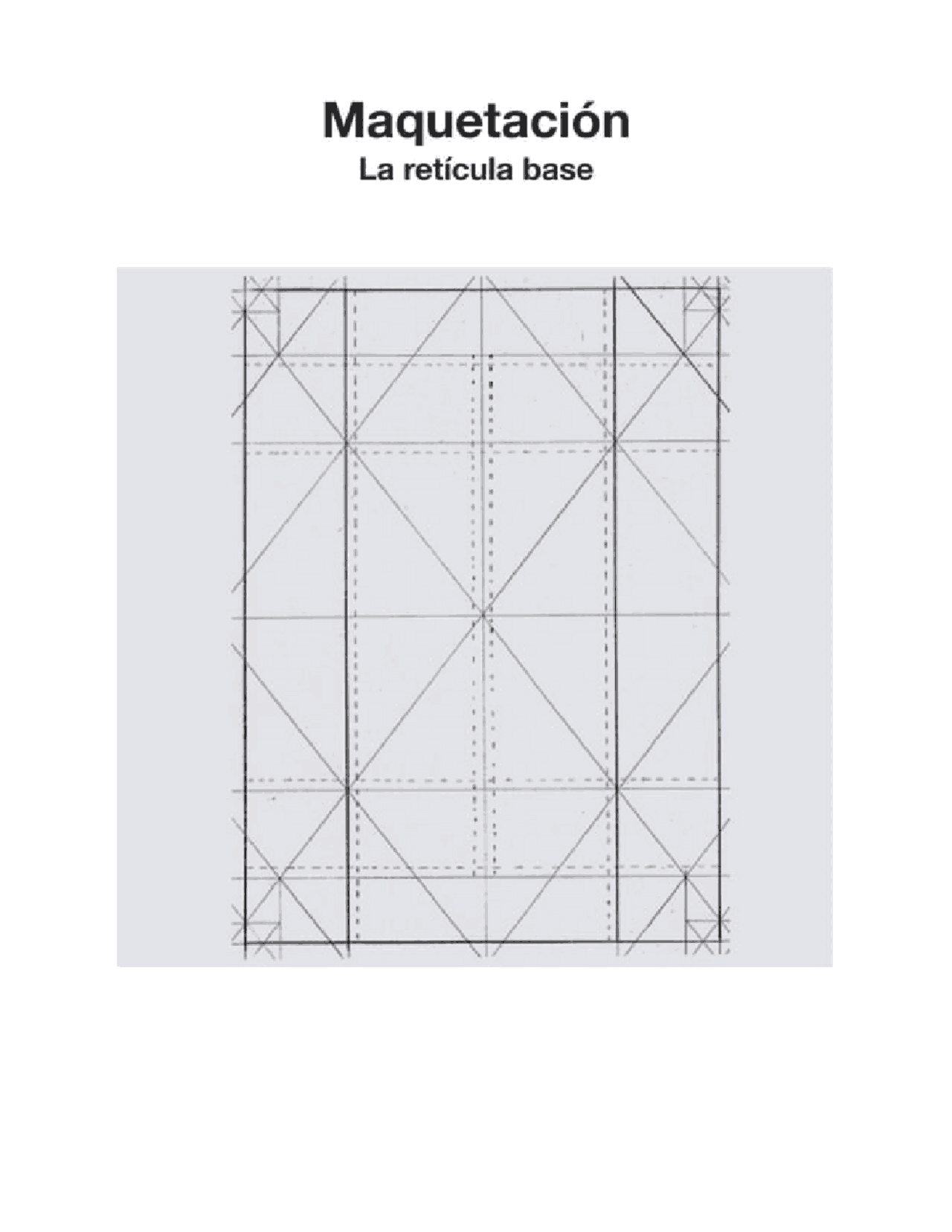 Tipos de reticula en maquetacion | Resúmenes de Diseño gráfico | Docsity
