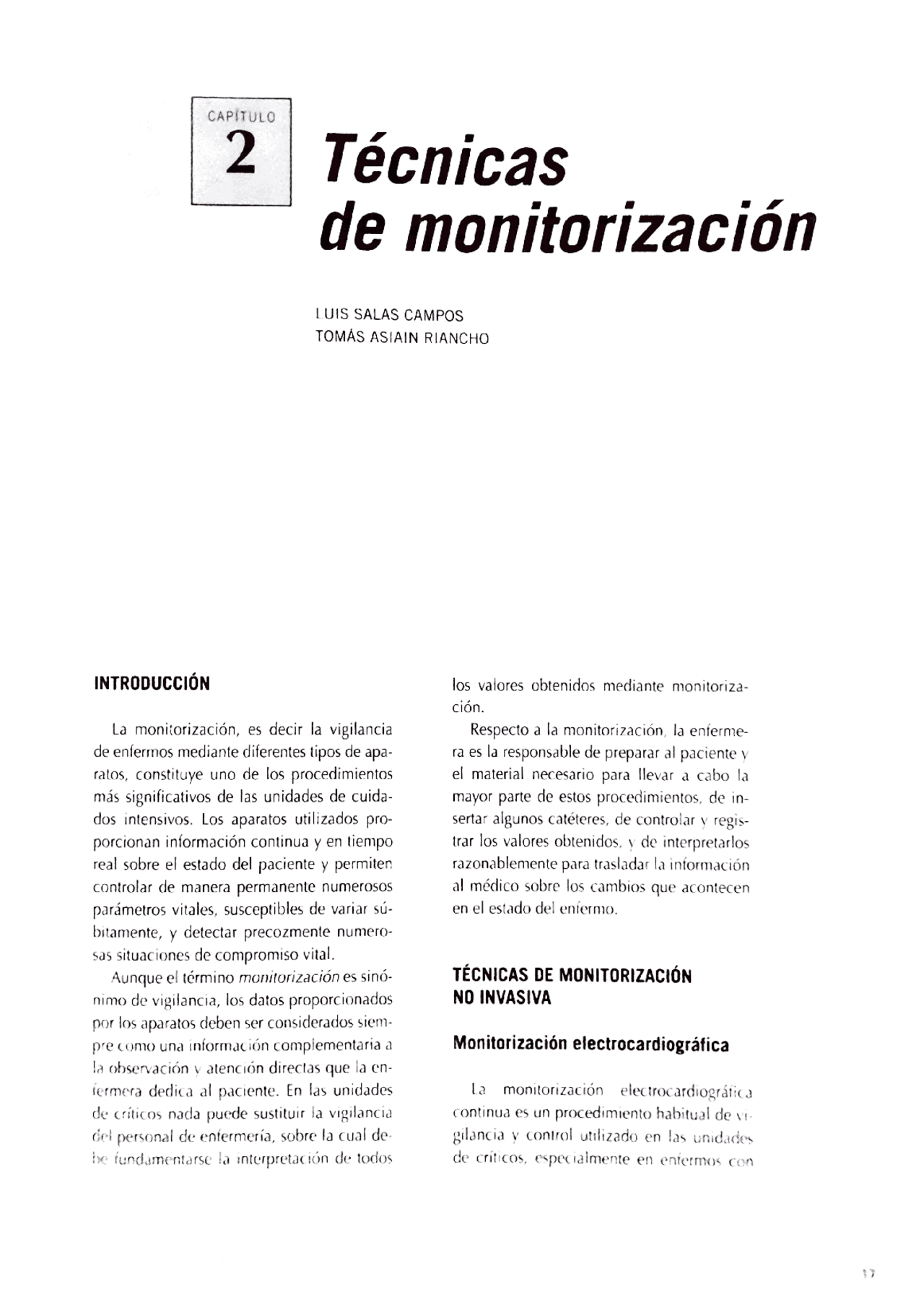 TÉCNICAS DE MONITORIZACIÓN NO INVASIVA | Apuntes de Medicina Interna ...