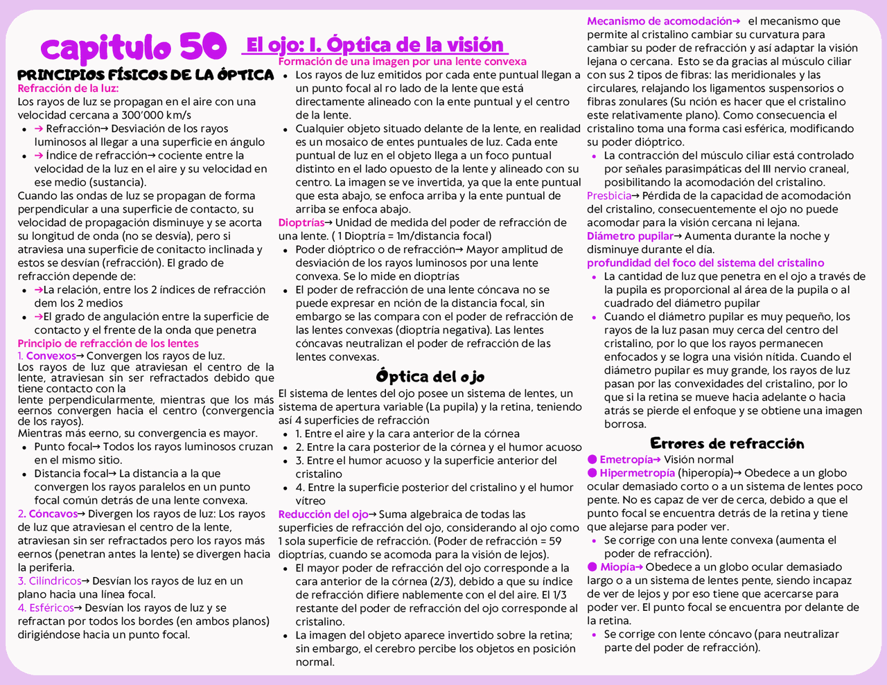 capitulo 50 de fisiologia del libro guyton | Resúmenes de Fisiología | Docsity