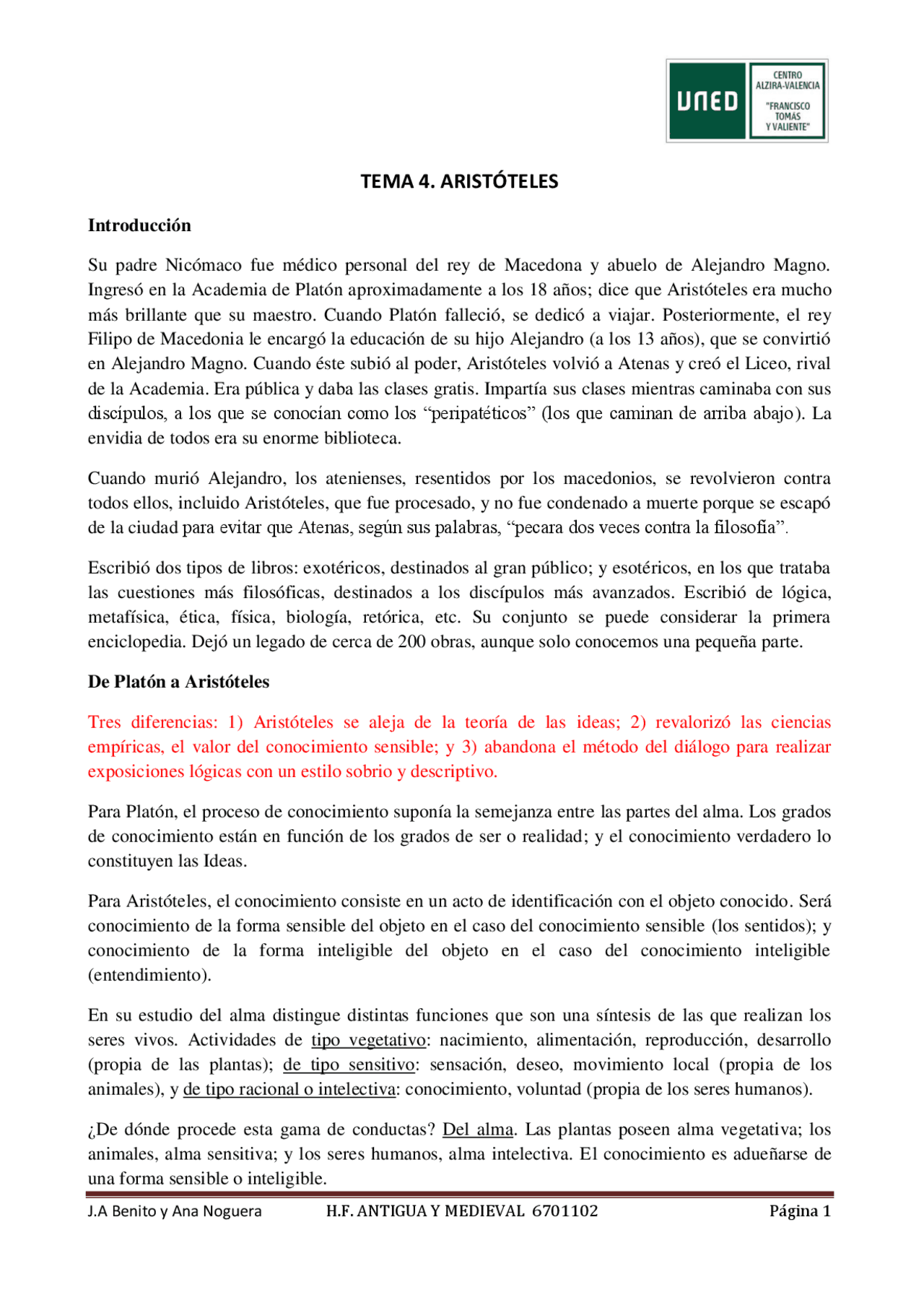 Aristóteles y la Lógica Aristotélica | Summaries Philosophy | Docsity