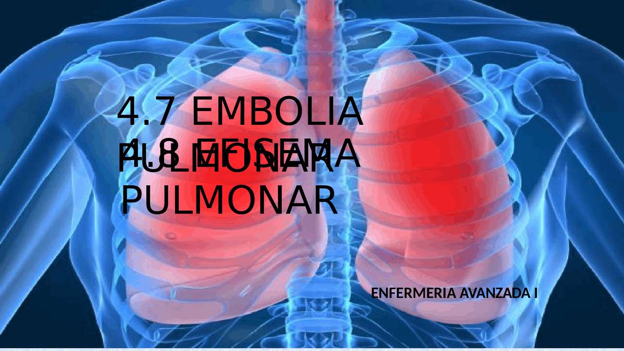 enfermedades pulmonares | Diapositivas de Enfermería Clínica | Docsity