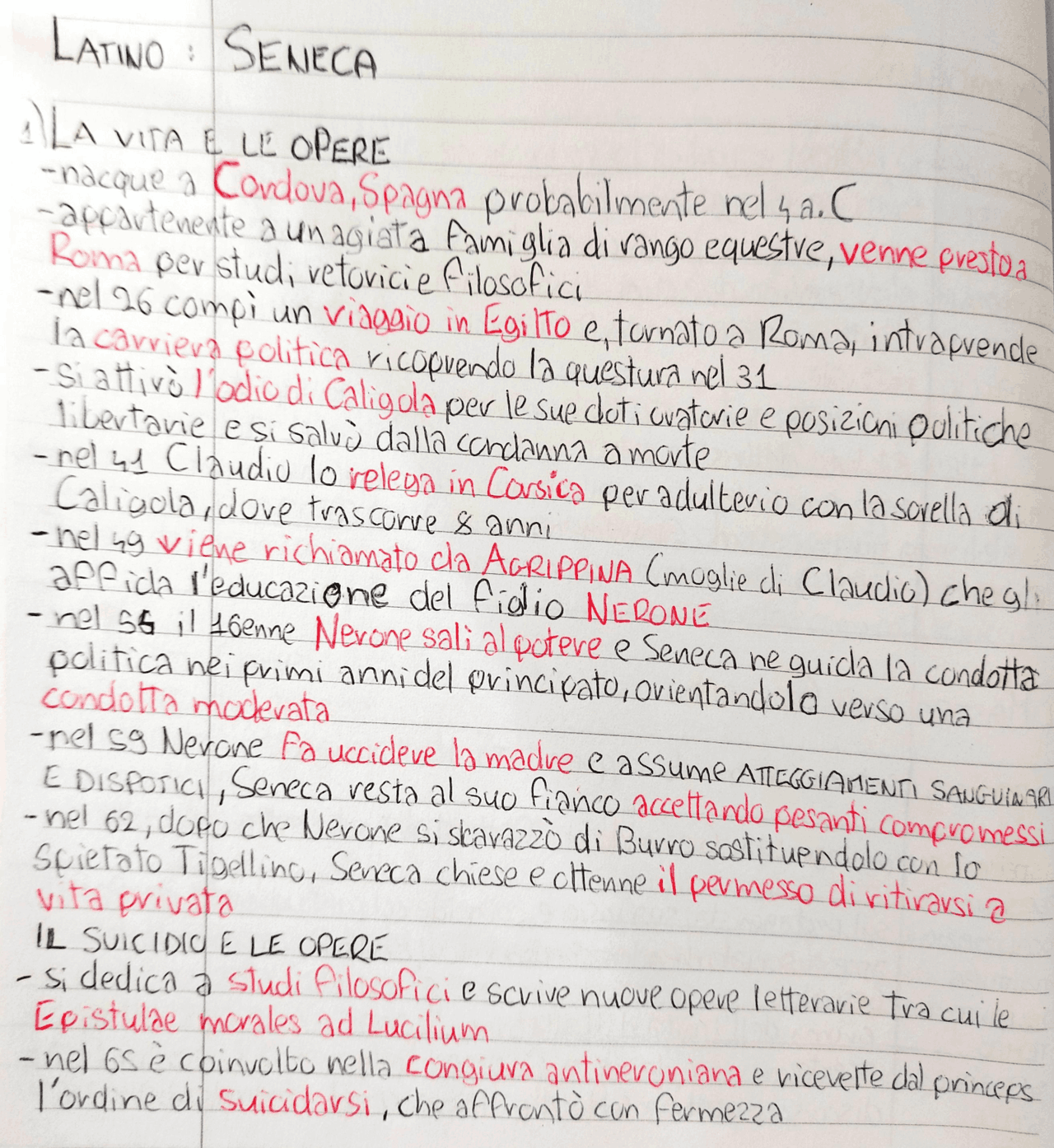 Riassunto di tutto ciò che c'è da sapere su Seneca | Schemi e mappe ...