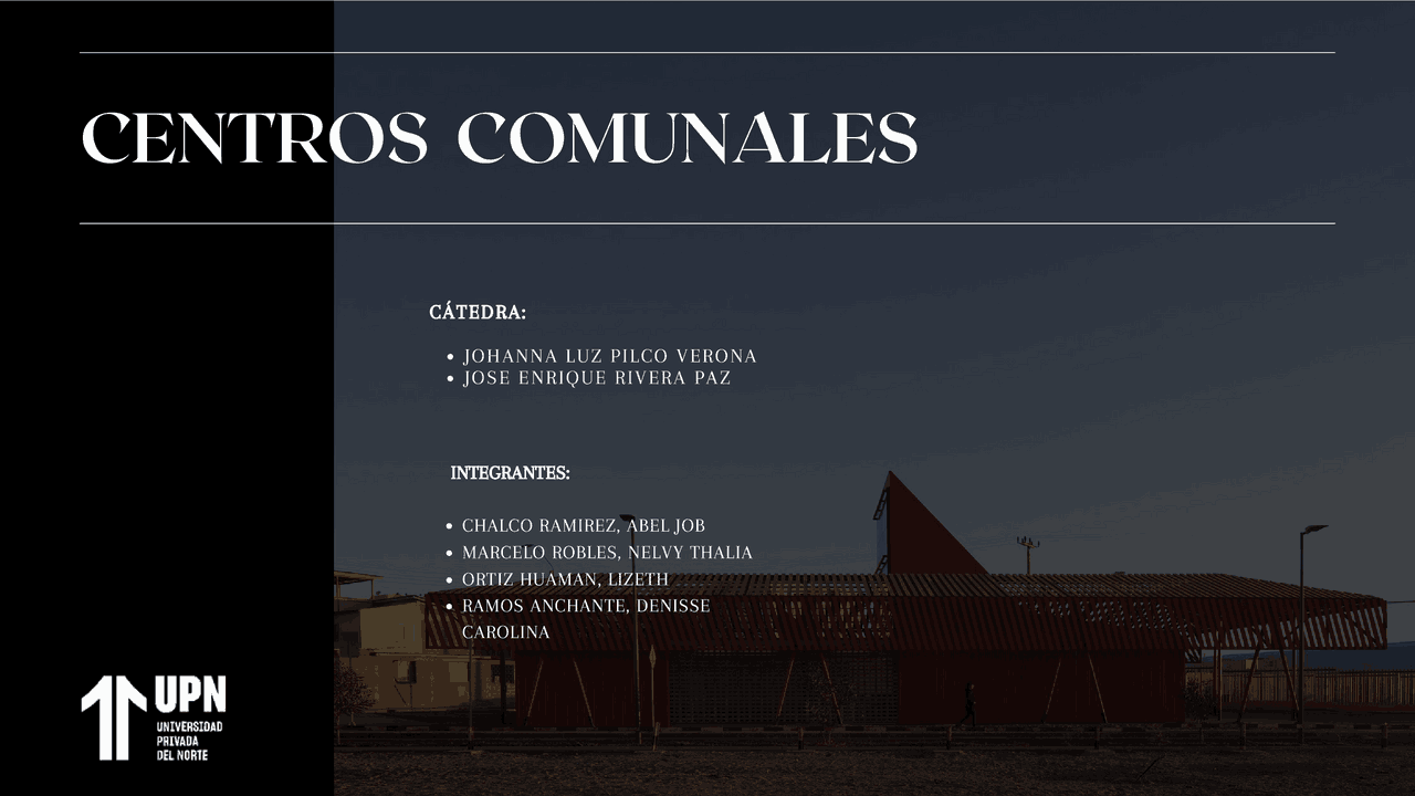 Centros Comunales: Promoviendo el Desarrollo Comunitario | Diapositivas de Diseño Arquitectónico ...