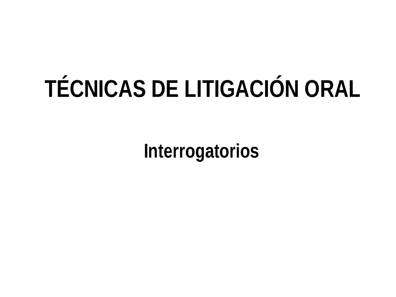 Interrogatorio como hacer | Diapositivas de Derecho Penal | Docsity