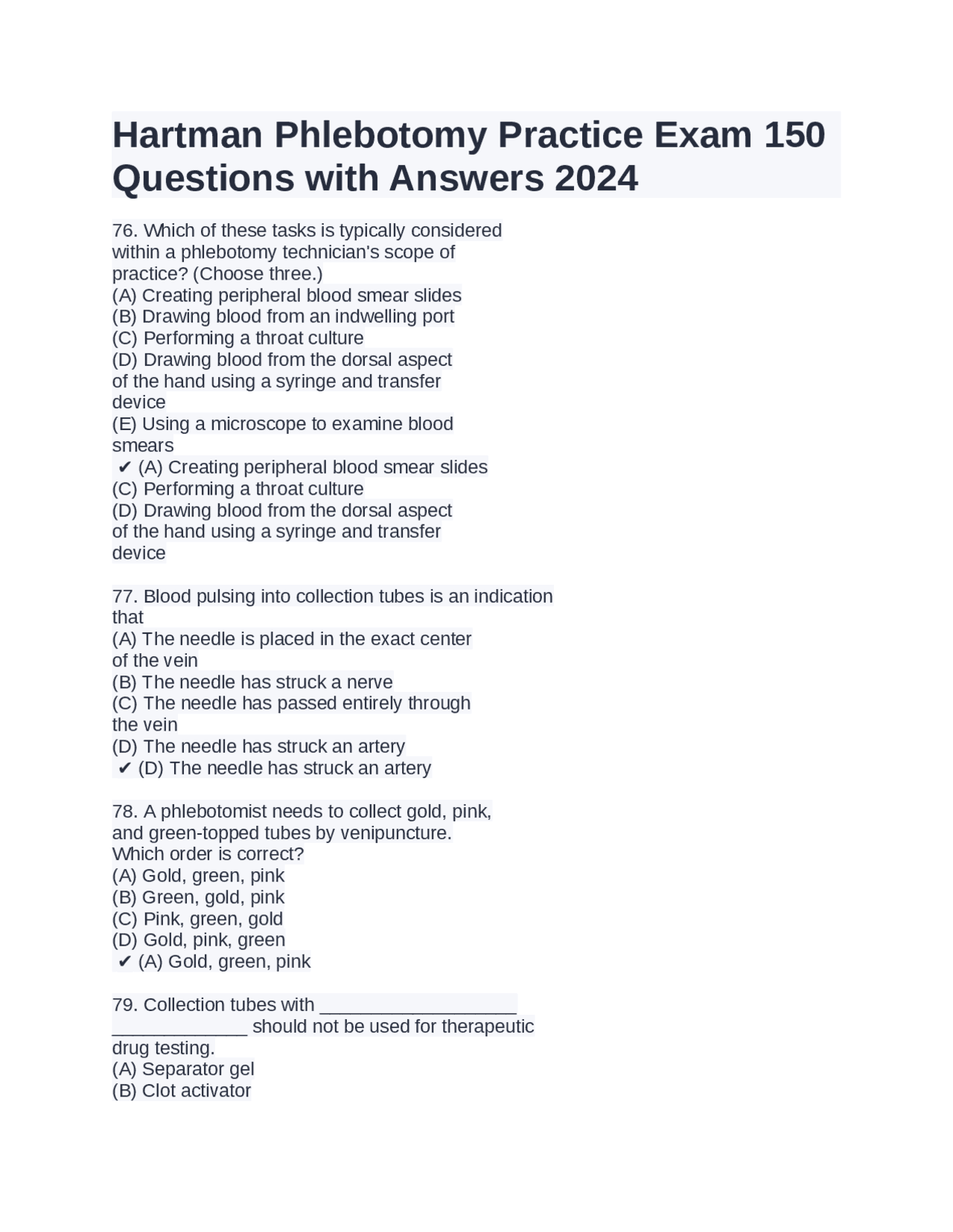 Phlebotomy Technician Procedures and Best Practices | Exams Nursing ...