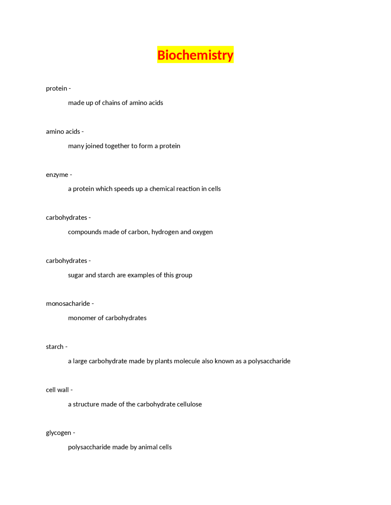 Biochemistry Intro: Understanding Proteins, Carbs, Nucleic Acids, and ...