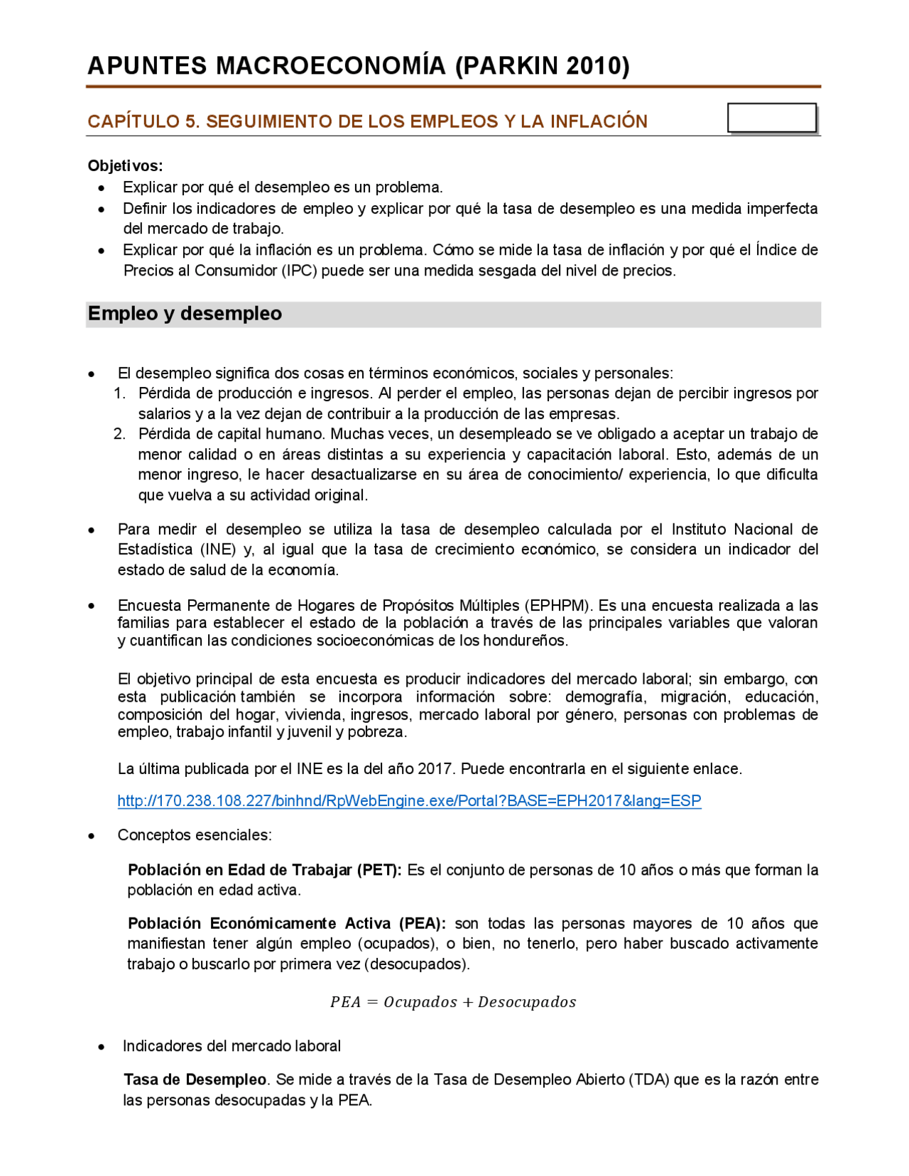 Medición de la inflación y sesgos del IPC en Honduras | Resúmenes de ...