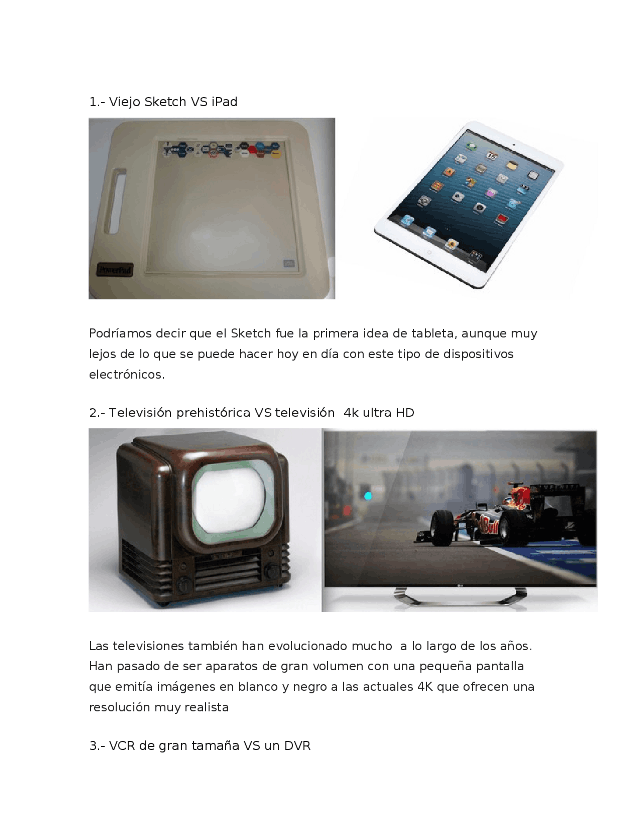 evolucion de los aparatos electronicos | Apuntes de Historia | Docsity