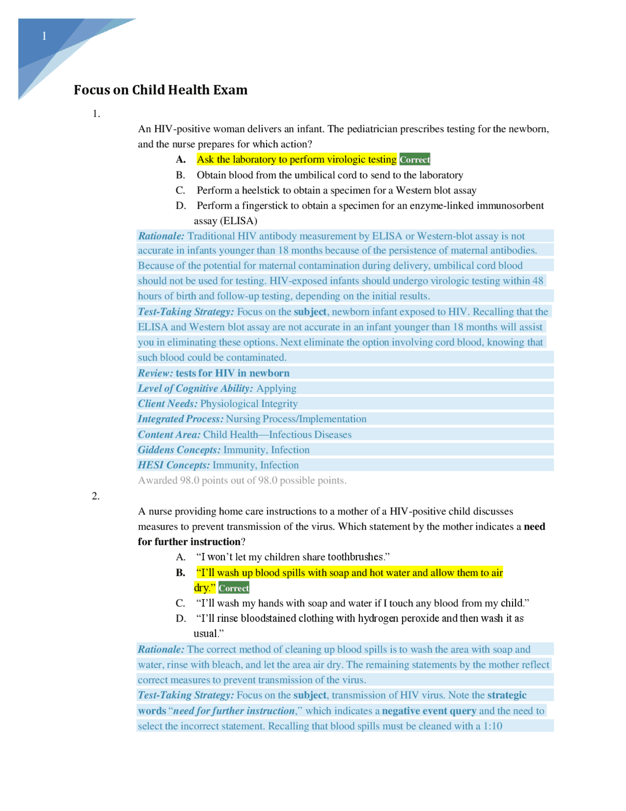 Home Care Measures for Various Child Health Conditions | Exams Nursing ...