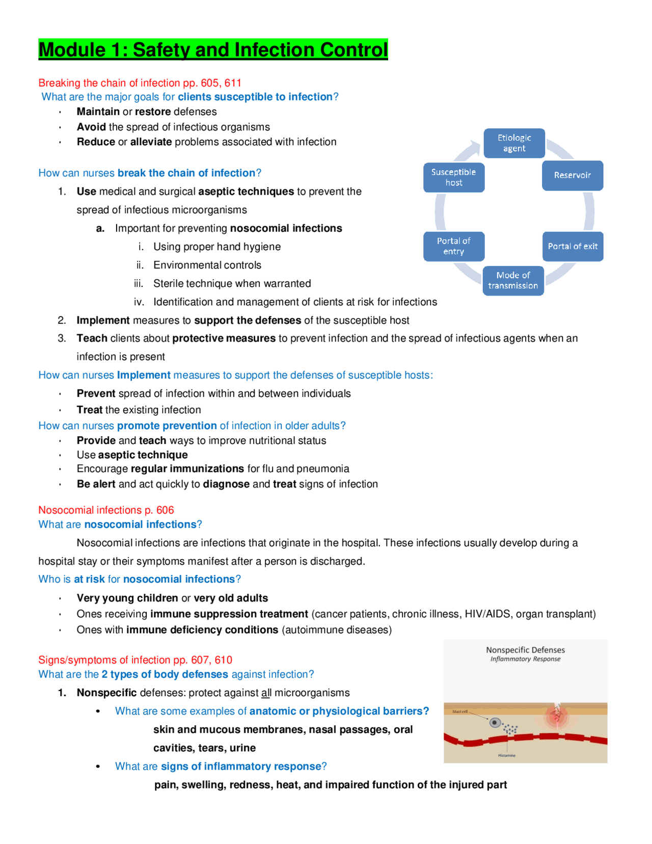 Infection Control and Prevention Measures in Nursing | Exams Nursing ...